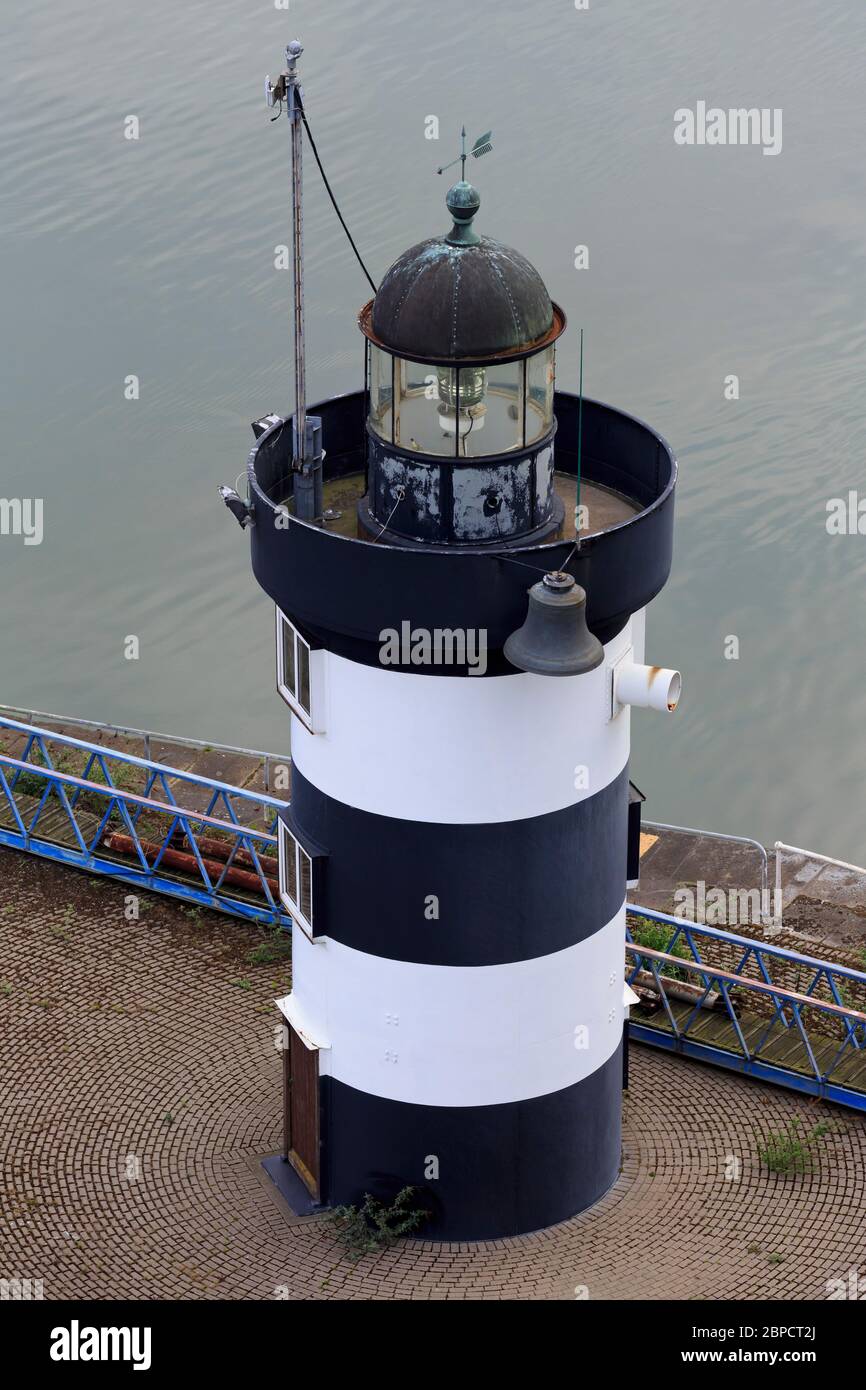 Alexandra Basin Lighthouse, Dublin Port, County Dublin, Ireland Stock ...