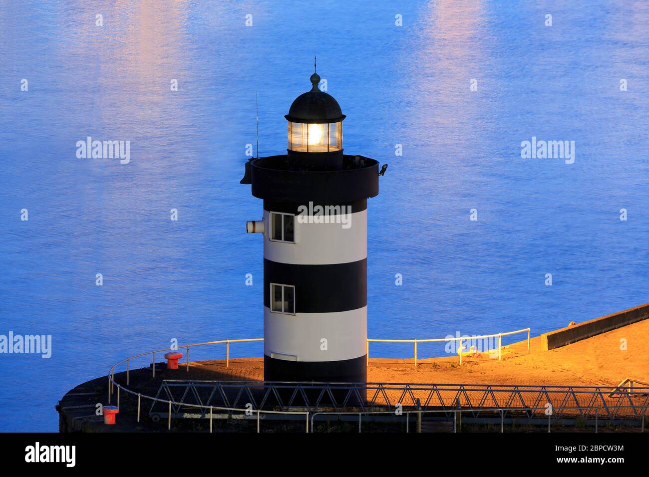 Alexandra Basin Lighthouse, Port of Dublin, County Dublin, Ireland ...