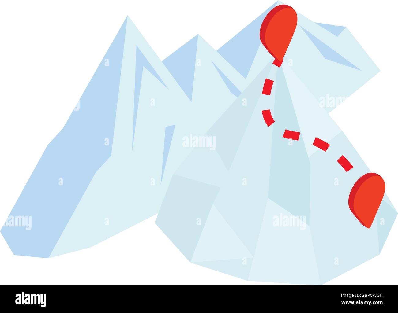 Mountaineering icon, isometric style Stock Vector Image & Art - Alamy