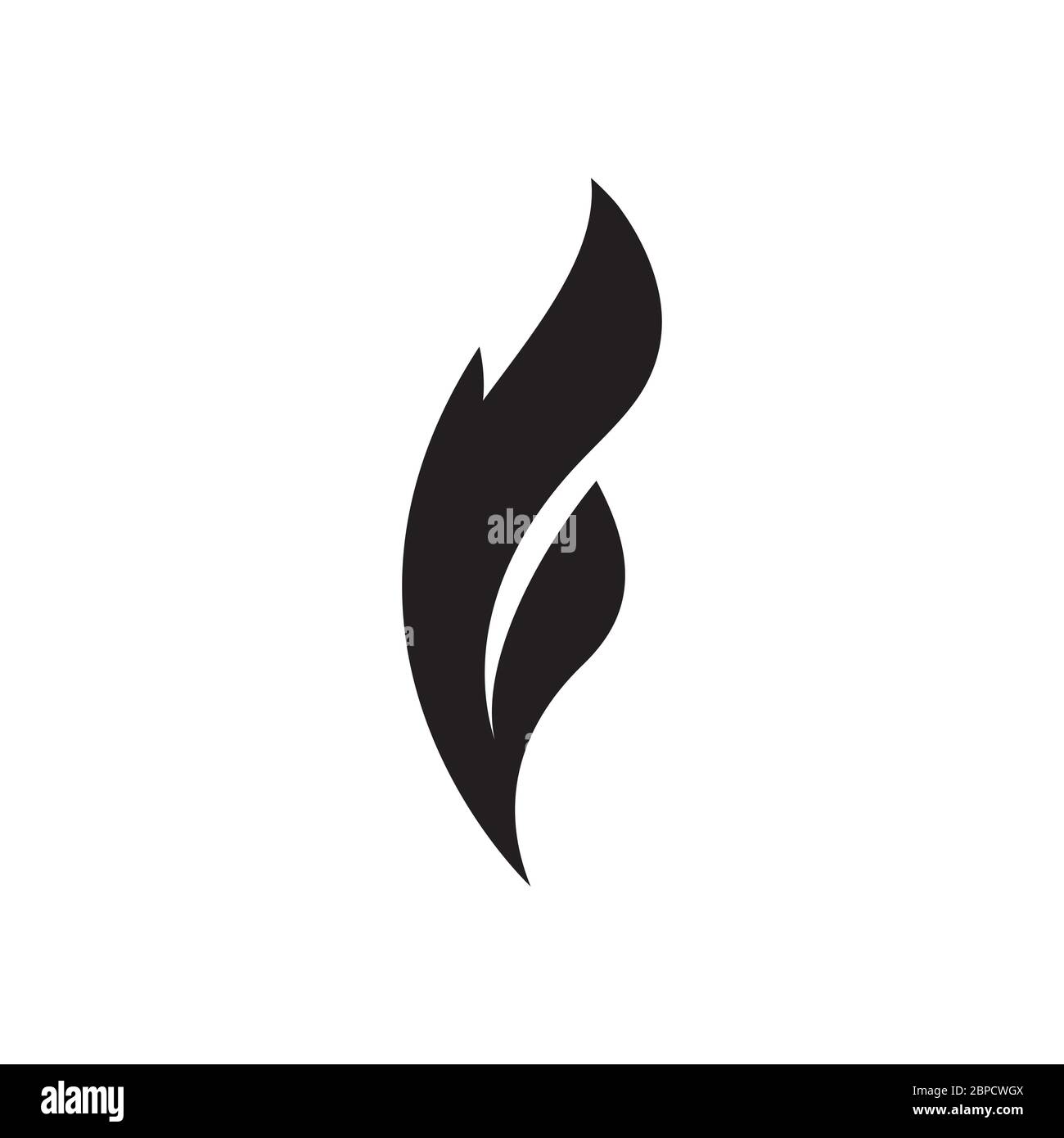 fire icon symbol vector isolated on white background Stock Vector Image ...