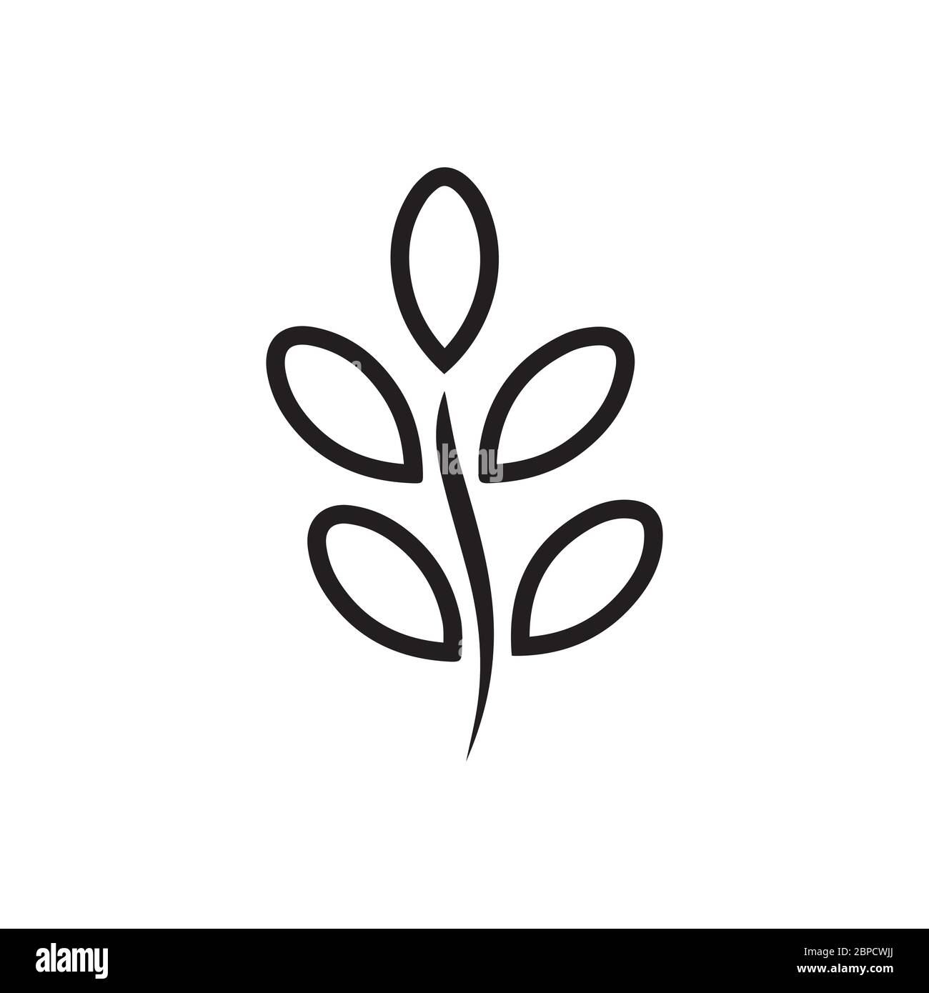 moringa leaf icon symbol design vector Stock Vector Image & Art - Alamy