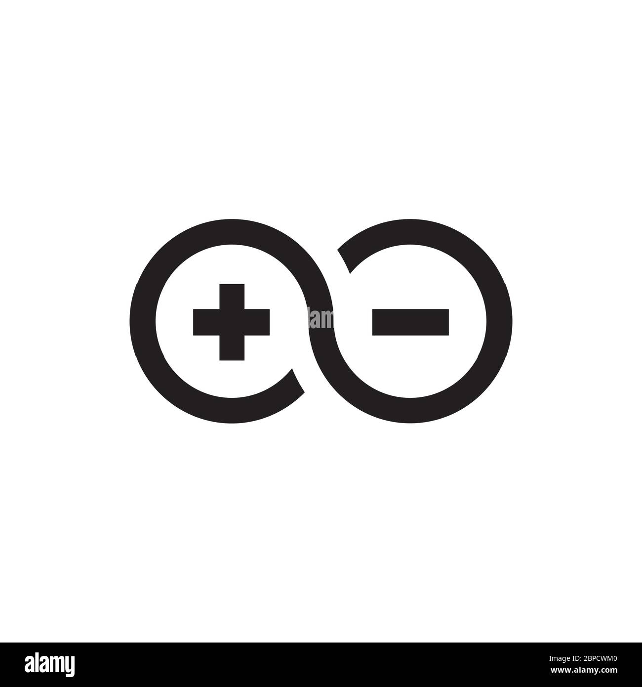 Electric infinity logo Stock Vector Images - Alamy