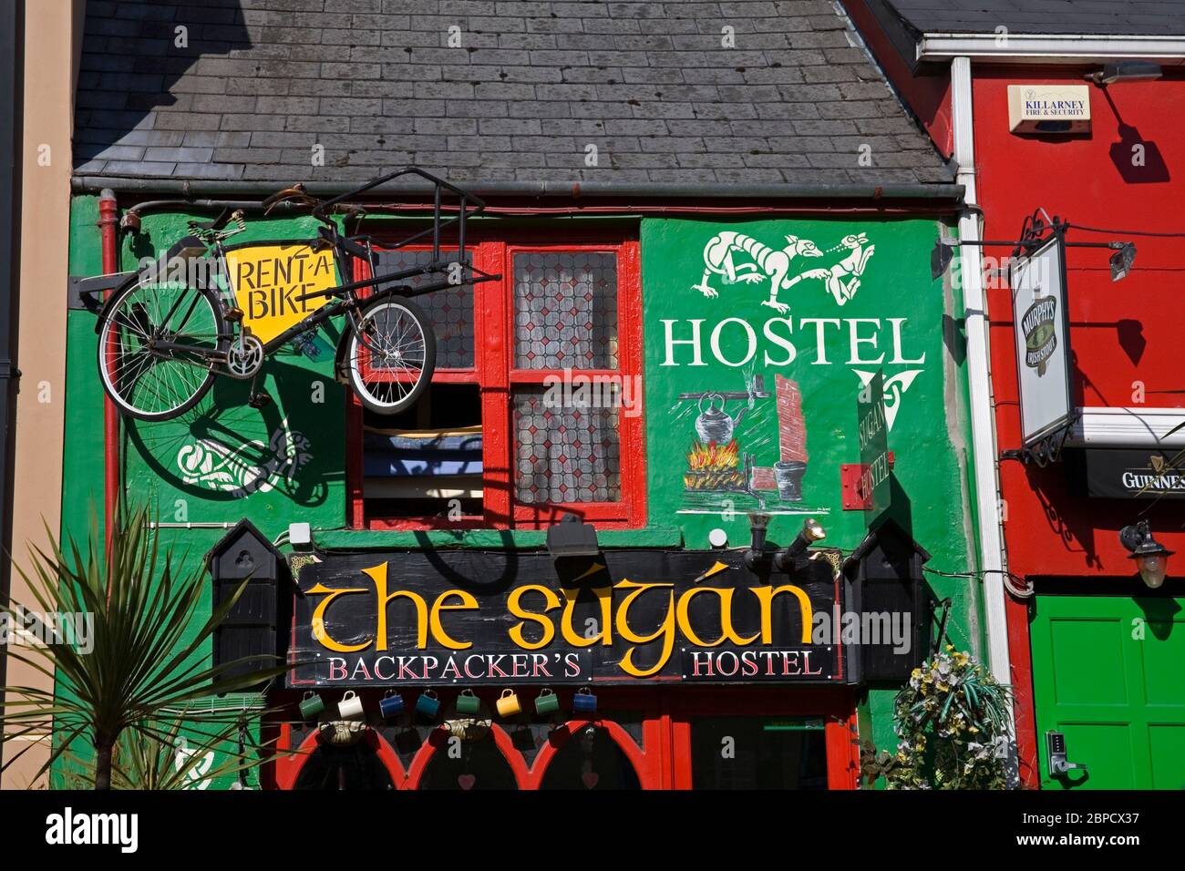 The Sugan Hostel, Killarney Town, County Kerry, Ireland Stock Photo - Alamy