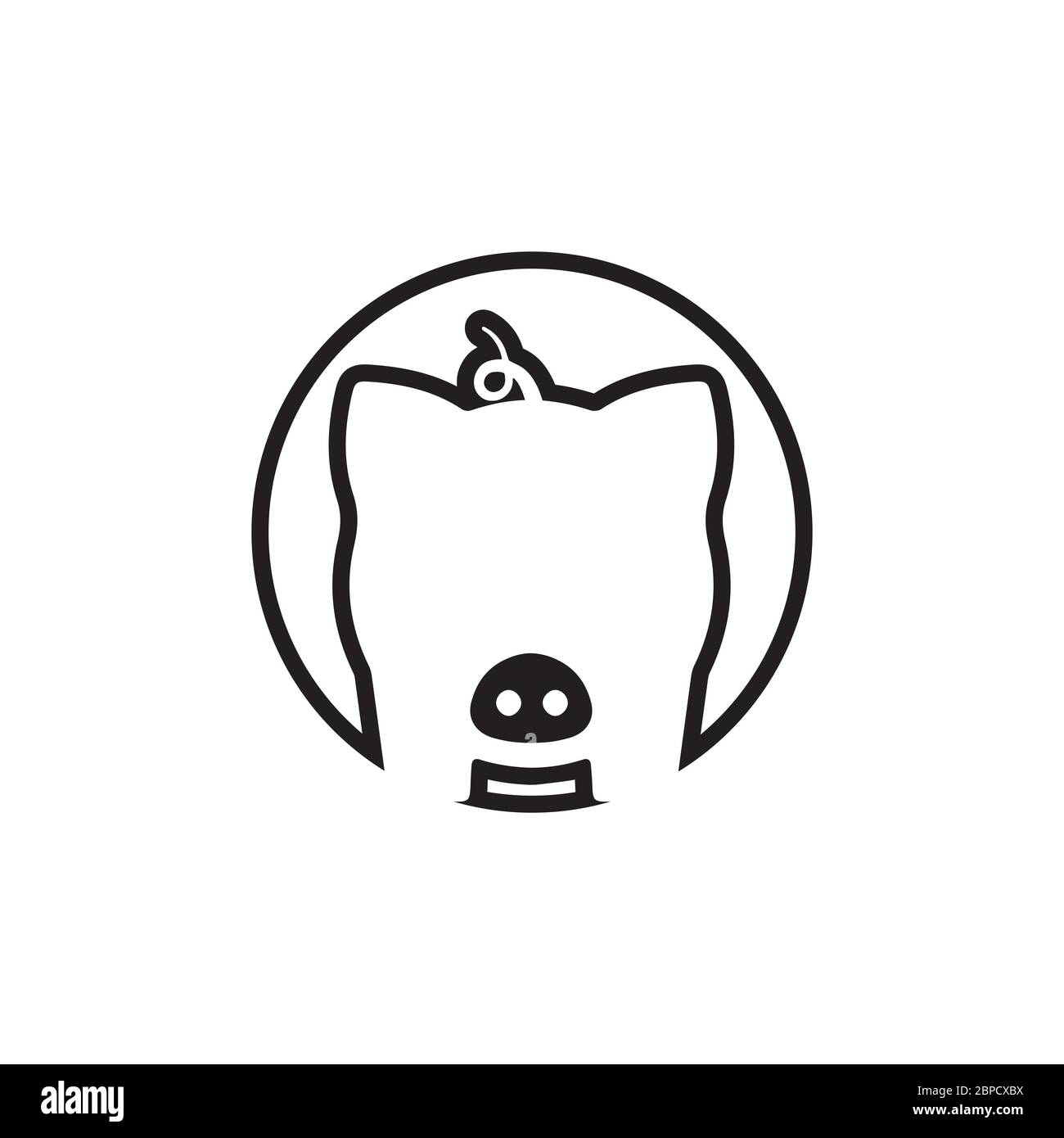 Pig shape outline hi-res stock photography and images - Alamy