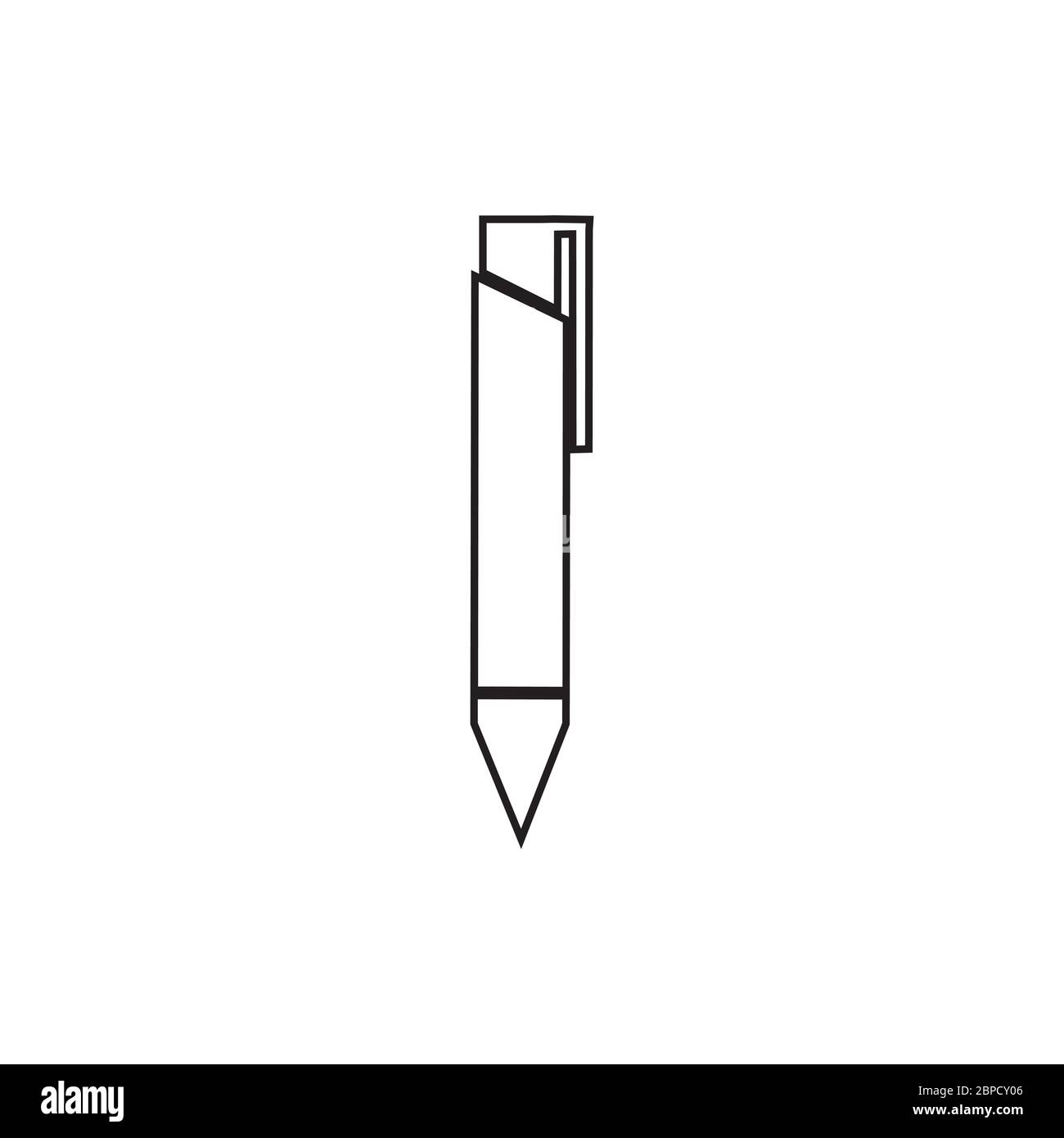 lines pen icon vector isolated on white background Stock Vector Image ...