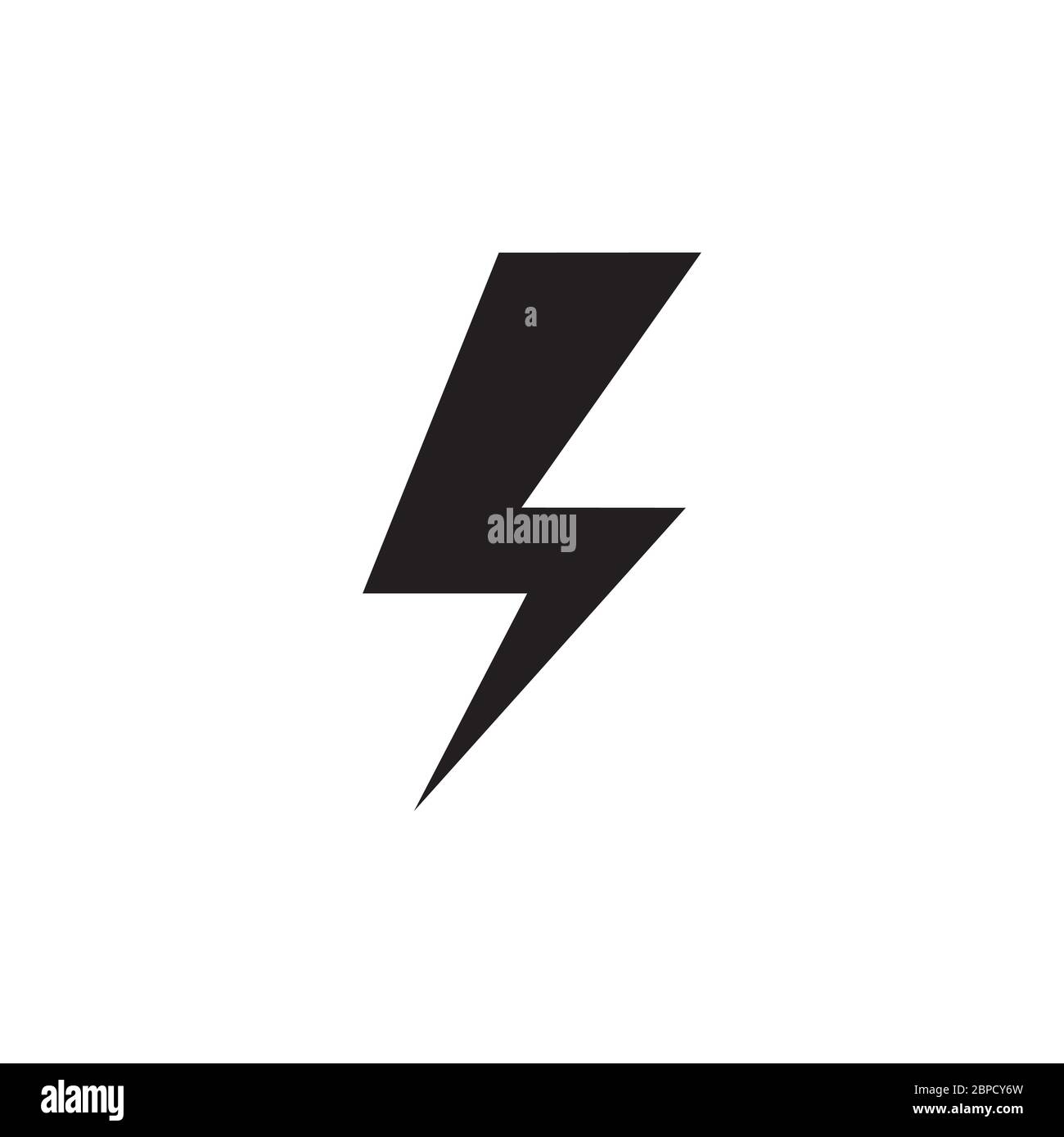 lightning bolt symbol vector. creative icon. vector illustration Stock ...