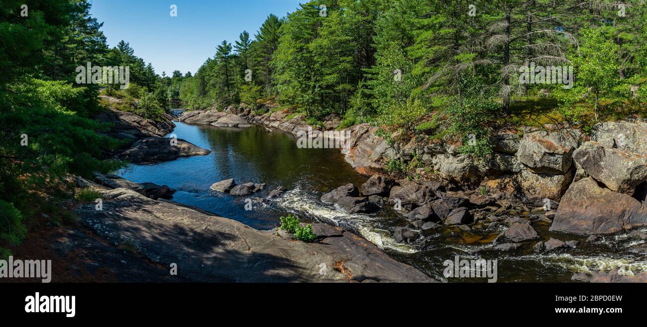 Victoria falls conservation area showing main bridge hi-res stock ...