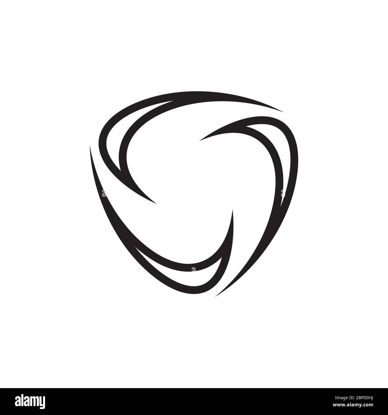 swoosh swirl icon logo design vector isolated on white background Stock ...