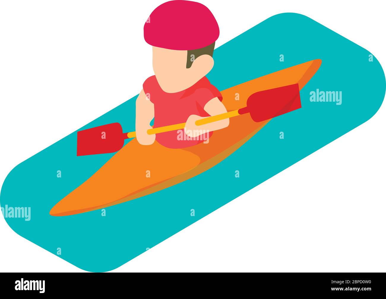 Isometric kayak boat icon hi-res stock photography and images - Alamy