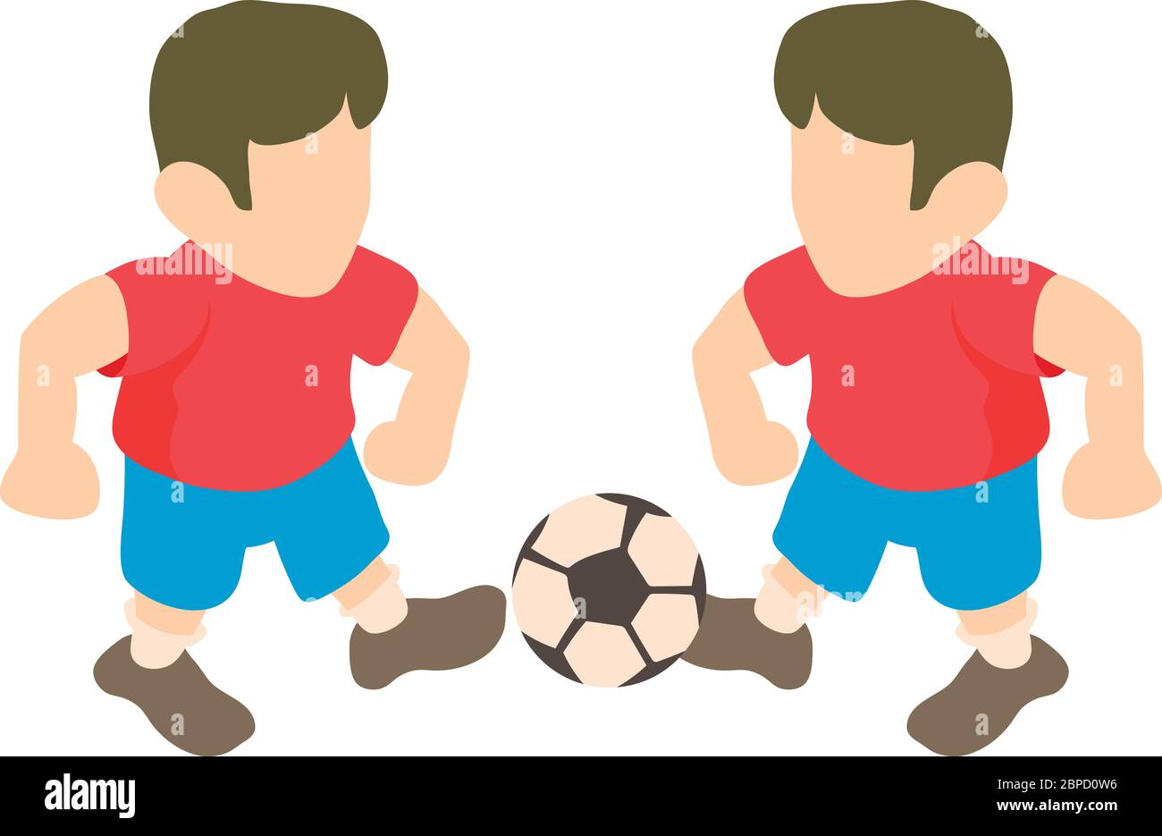 Two male soccer player Cut Out Stock Images & Pictures - Alamy