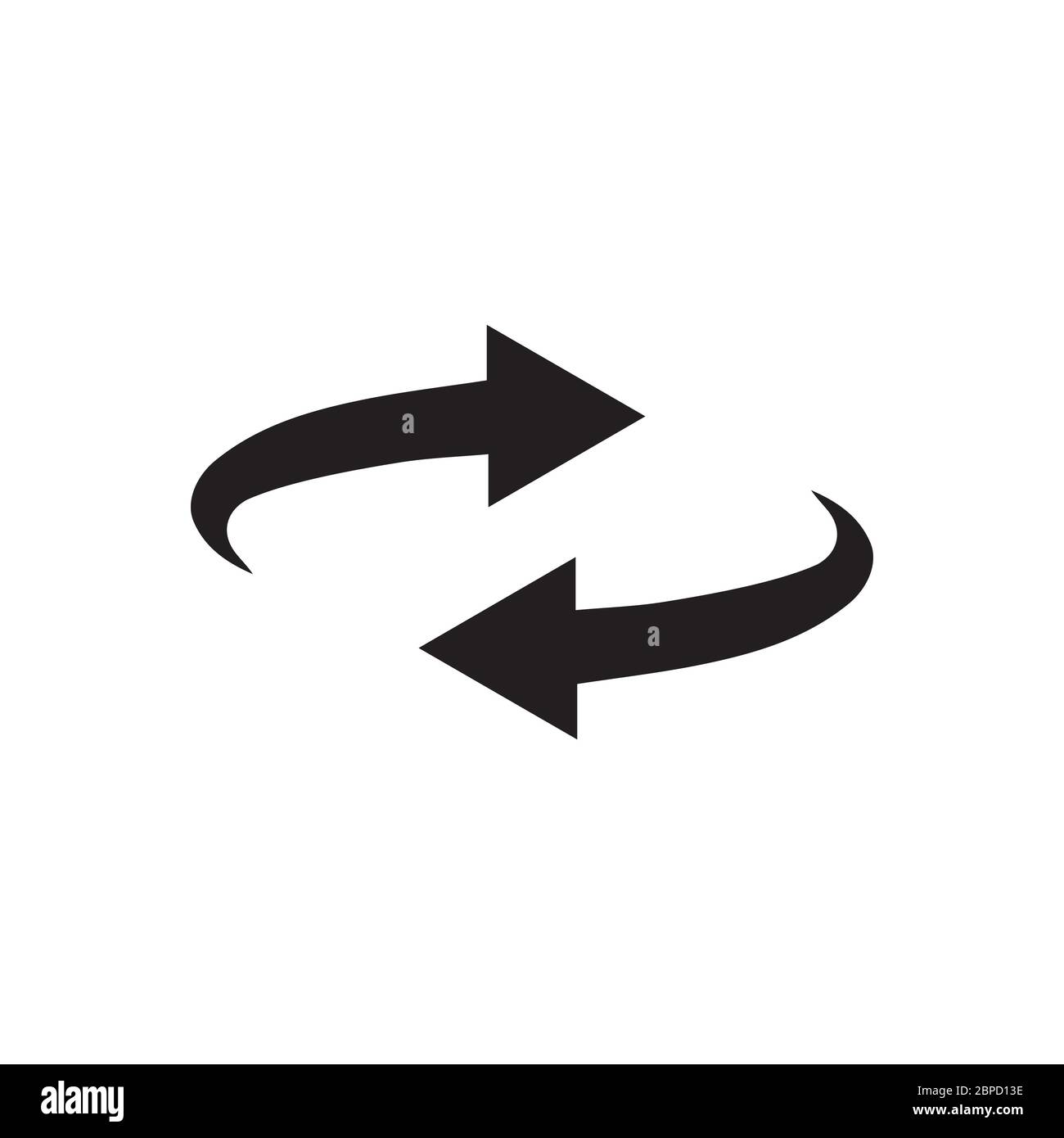 arrow cycle icon vector isolated on white background Stock Vector Image ...