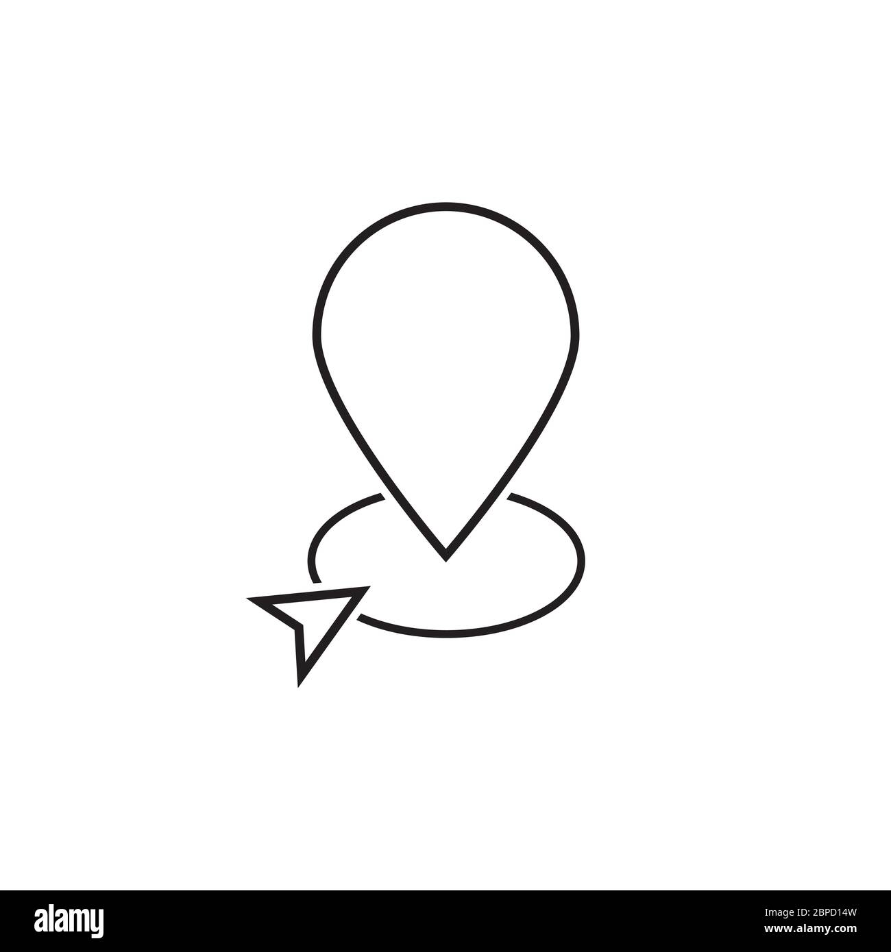 pointer pin maps icon design vector on white background Stock Vector ...