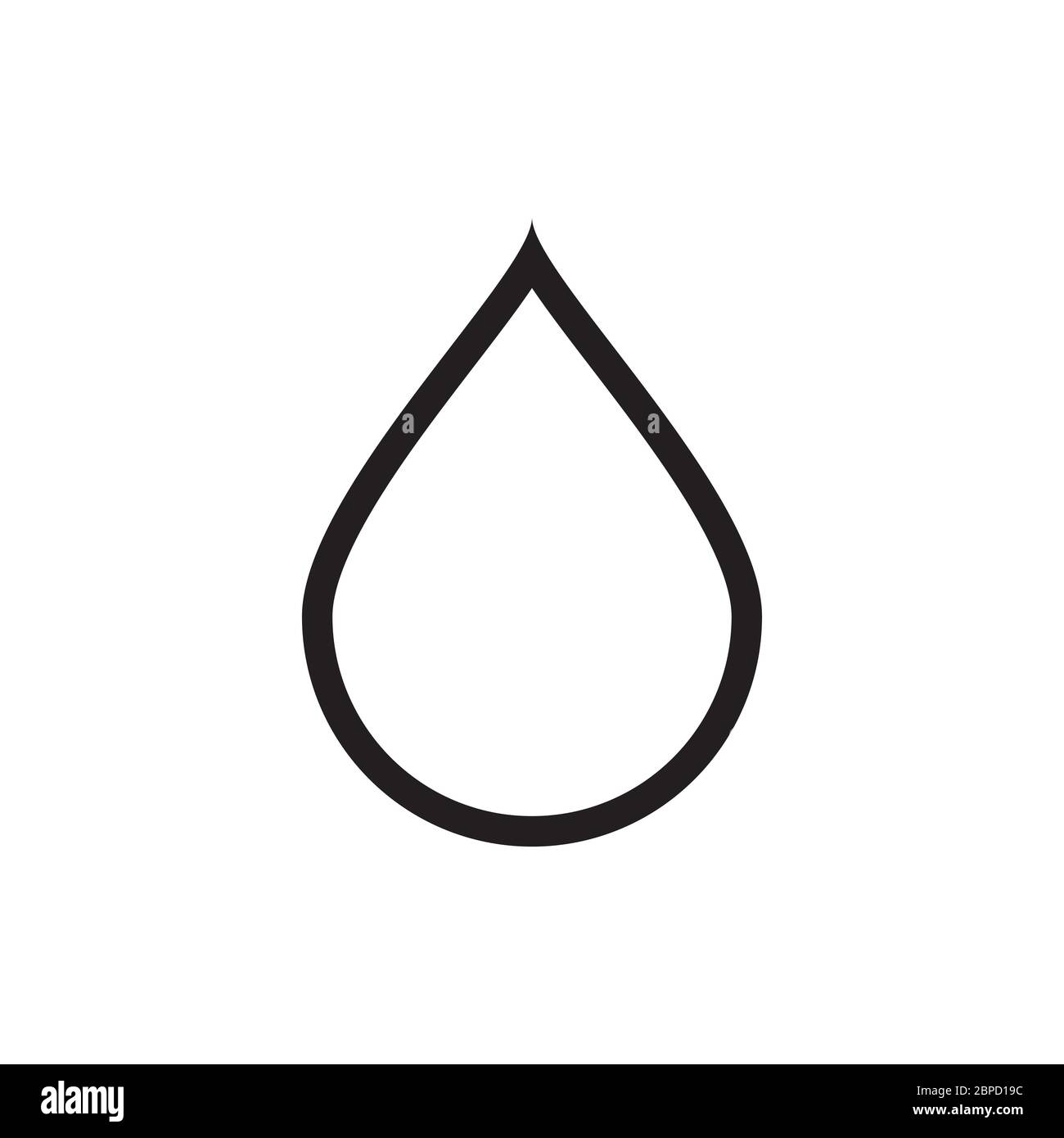 lines icon water drop simple design vector isolated on white background ...