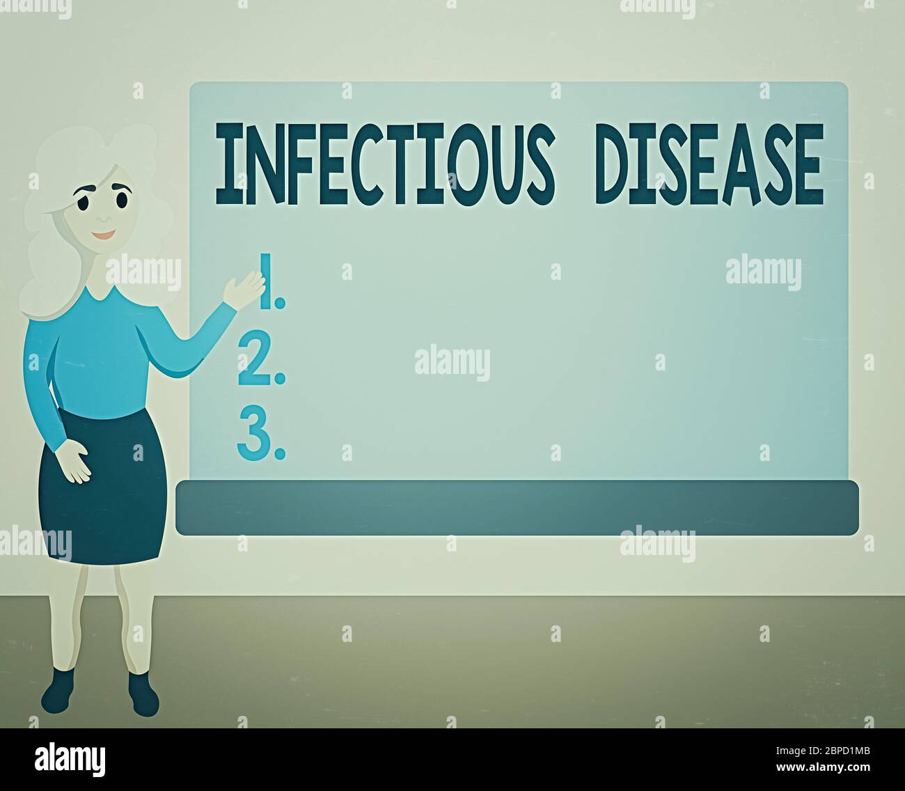 Writing note showing Infectious Disease. Business concept for caused by ...
