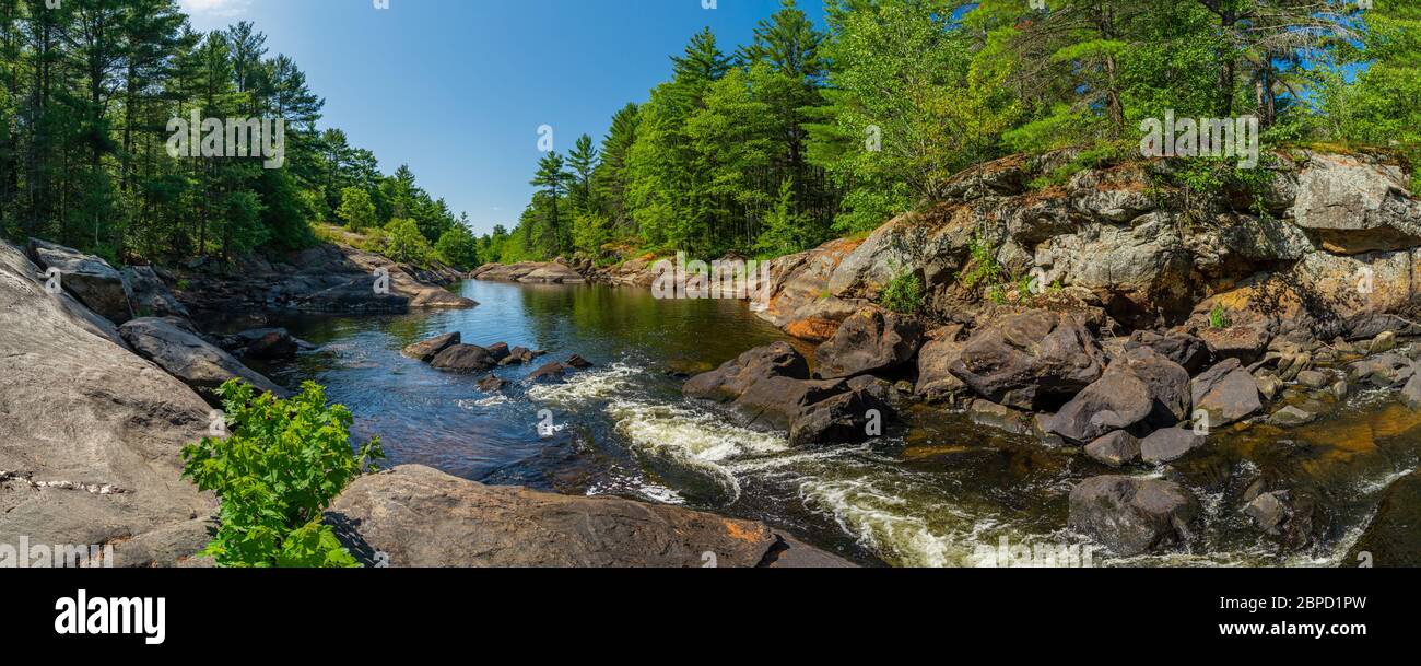 Victoria Falls Conservation Area showing main falls area, two tone ...
