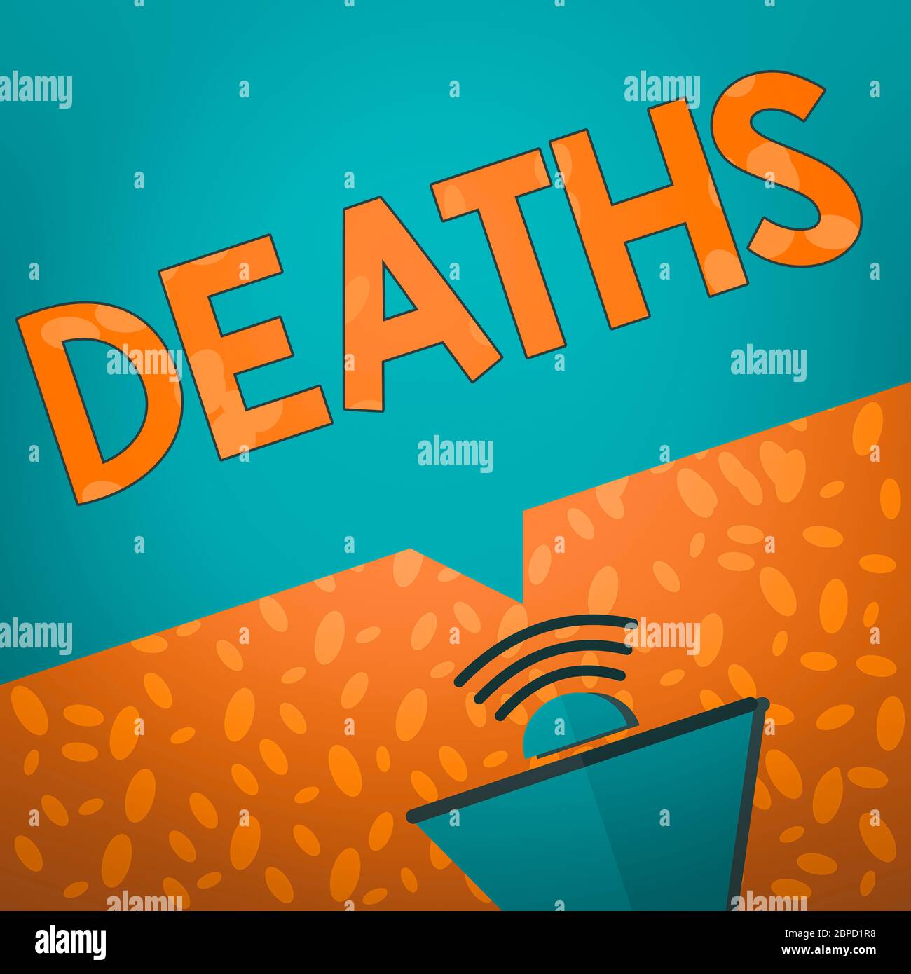 Writing note showing Deaths. Business concept for permanent cessation ...
