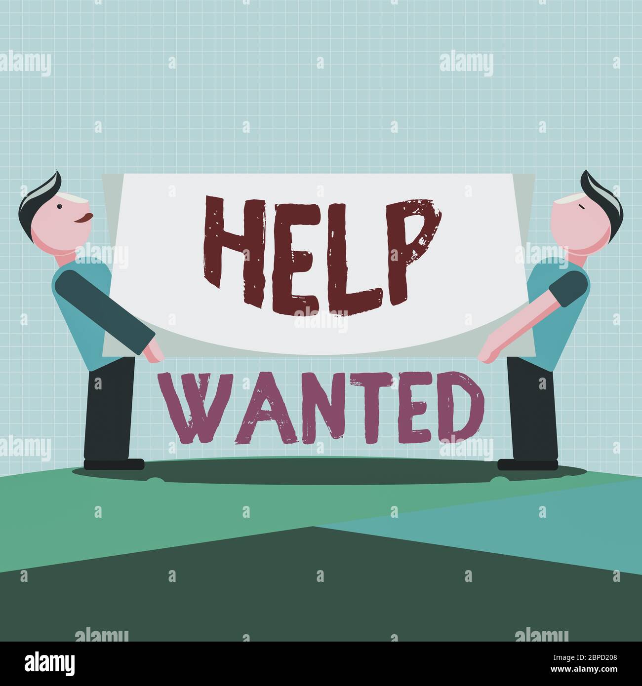 Writing note showing Help Wanted. Business concept for An ad in the ...