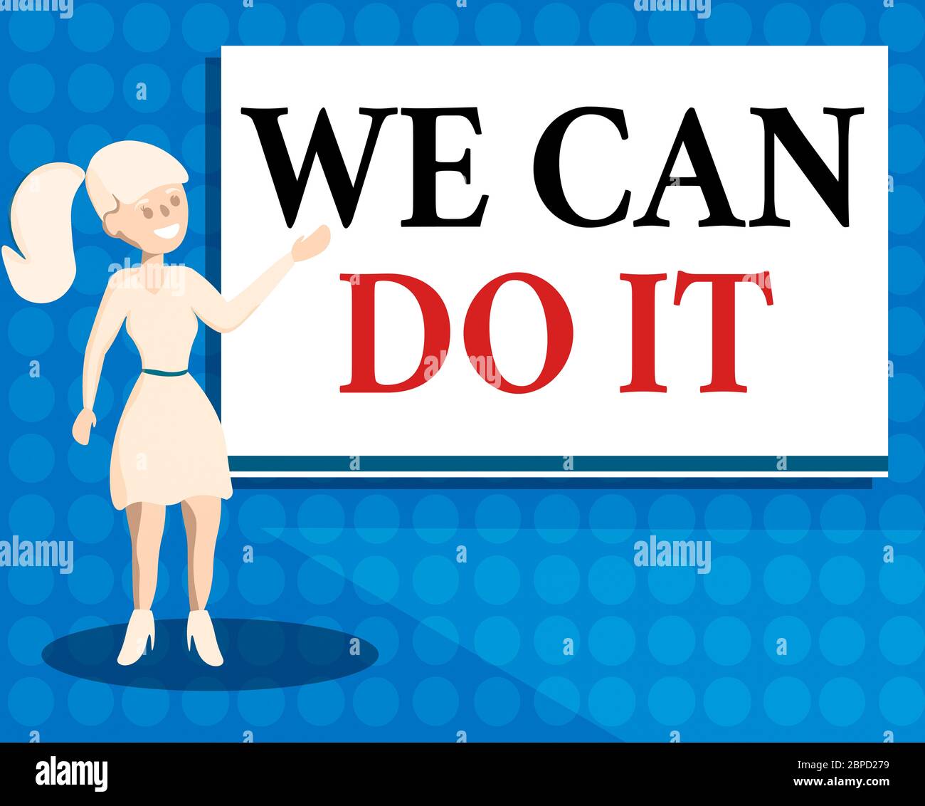 Writing note showing We Can Do It. Business concept for see yourself as ...