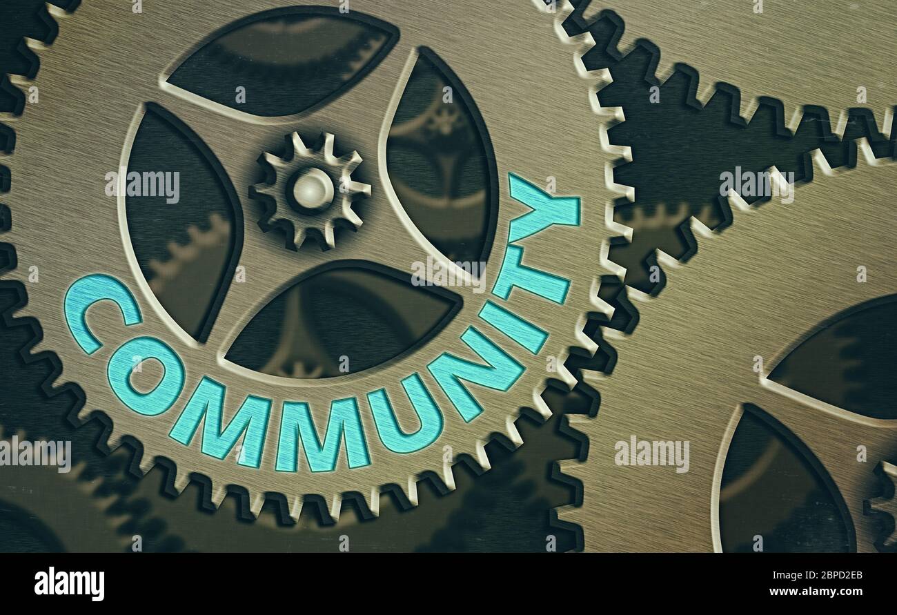 Writing Note Showing Community Business Concept For Specific Population With A Common