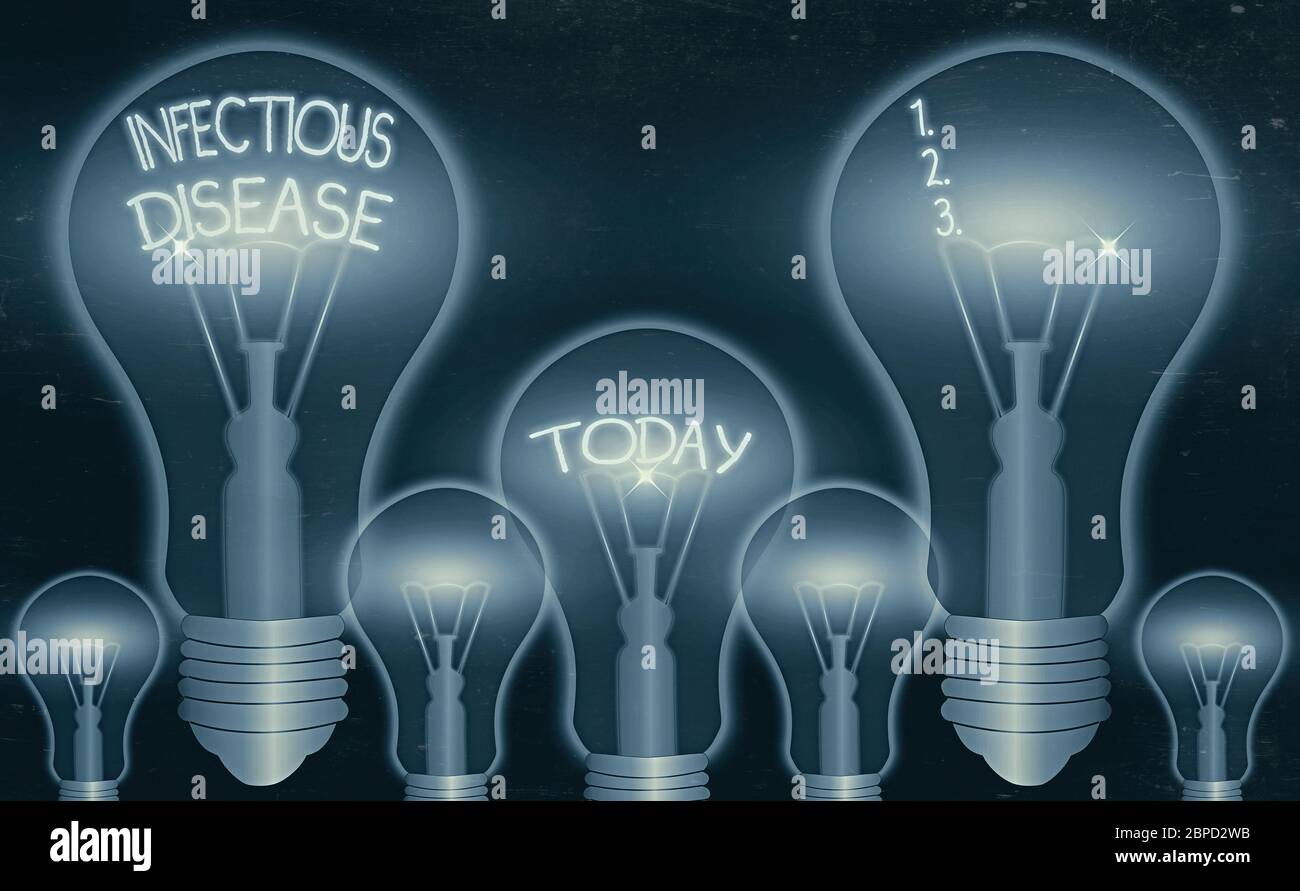 Handwriting text writing Infectious Disease. Conceptual photo caused by ...