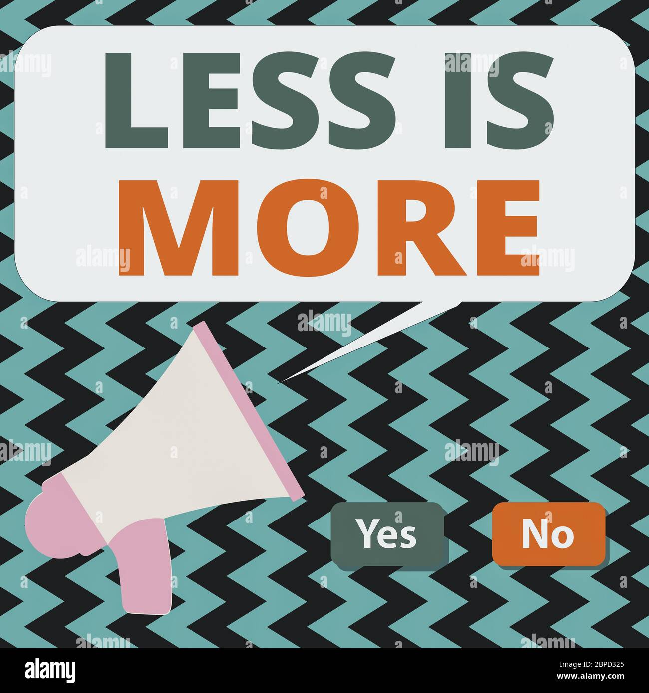 Conceptual hand writing showing Less Is More. Concept meaning used to ...