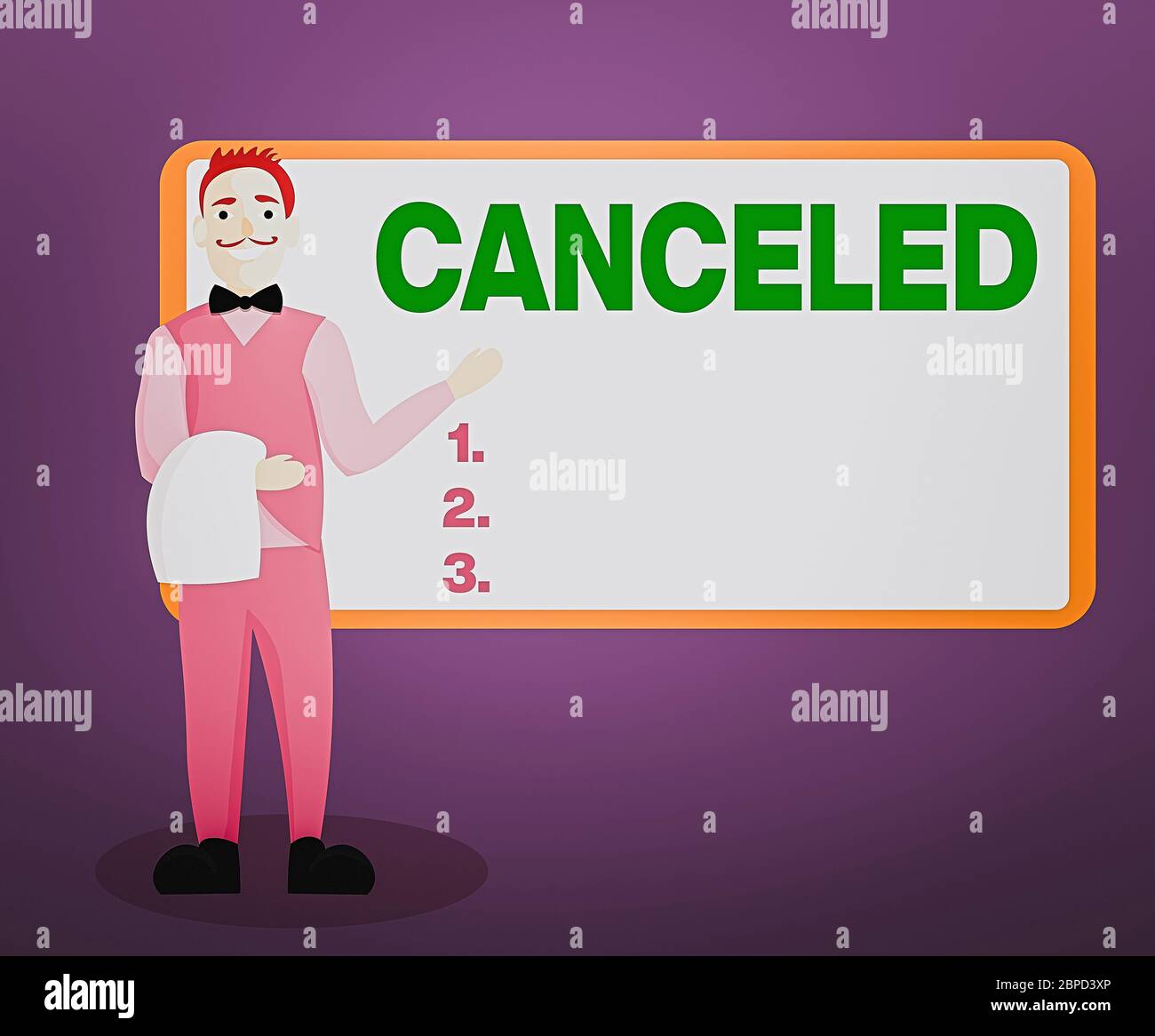 Writing note showing Canceled. Business concept for to decide not to ...