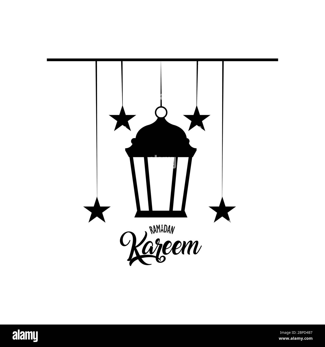 Ramadan mubarak kareem pattern Black and White Stock Photos & Images ...