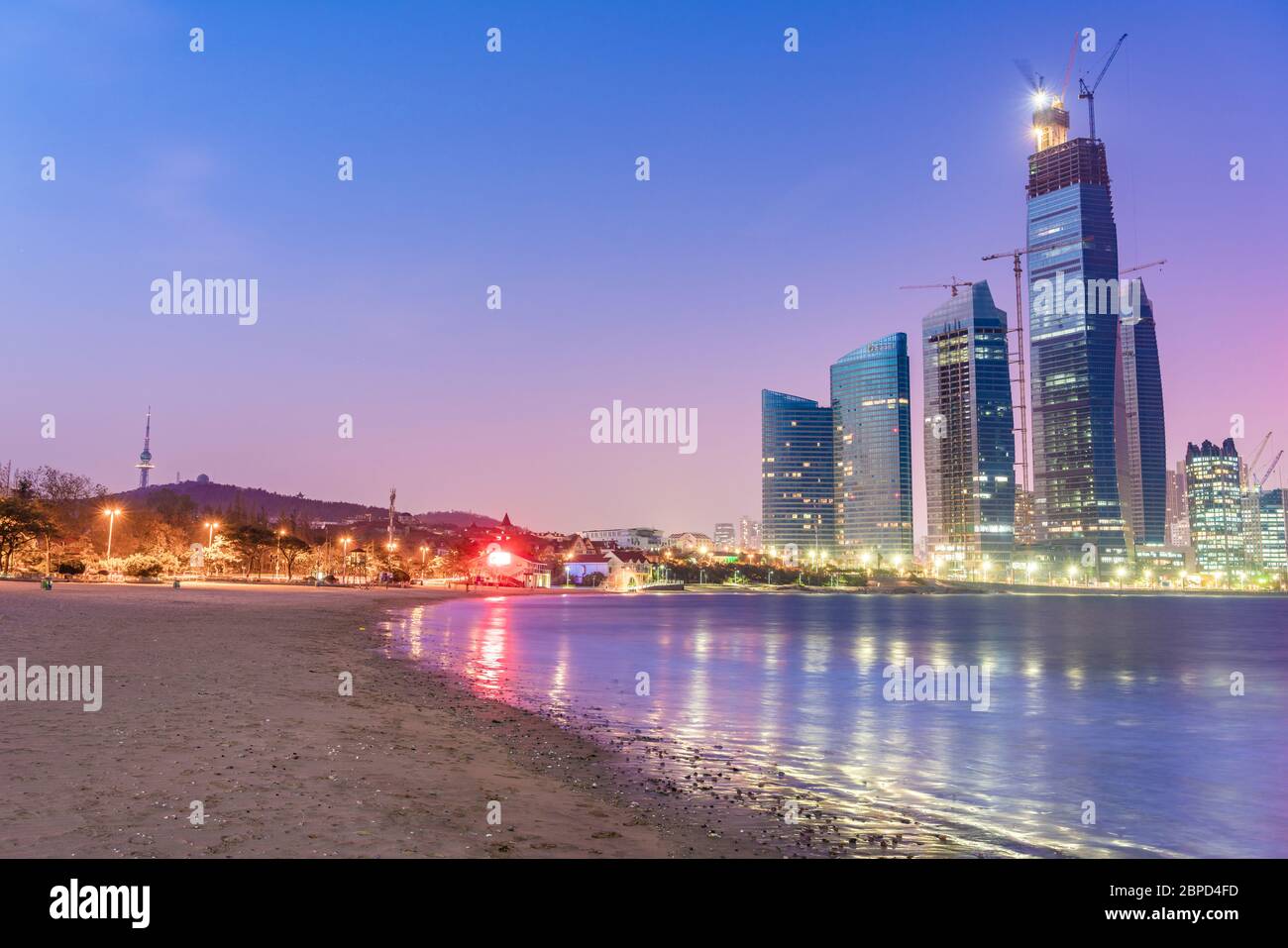 Qingdao city night view hi-res stock photography and images - Alamy