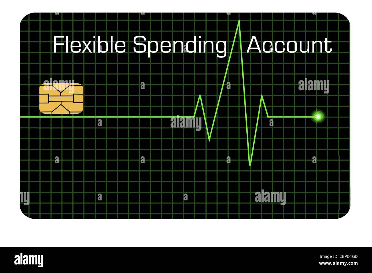Here is a flexible spending account debit card designed with an EKG ...