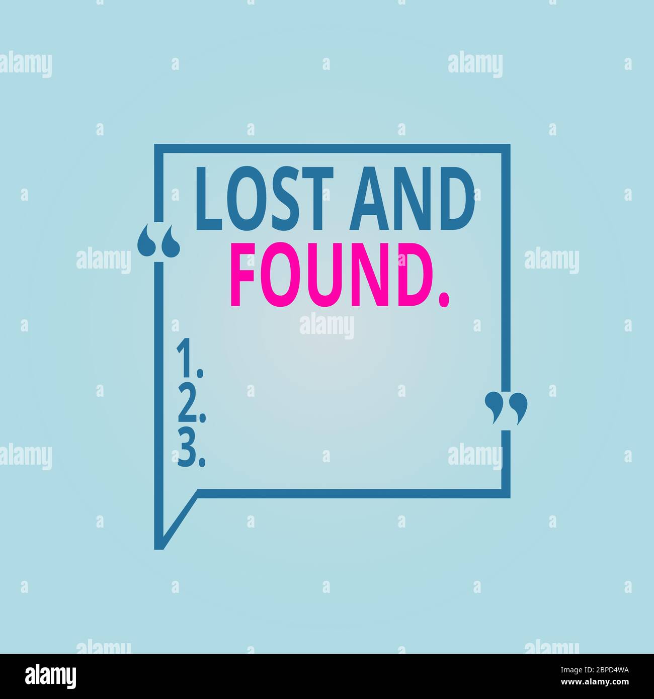 Writing note showing Lost And Found. Business concept for a place where ...
