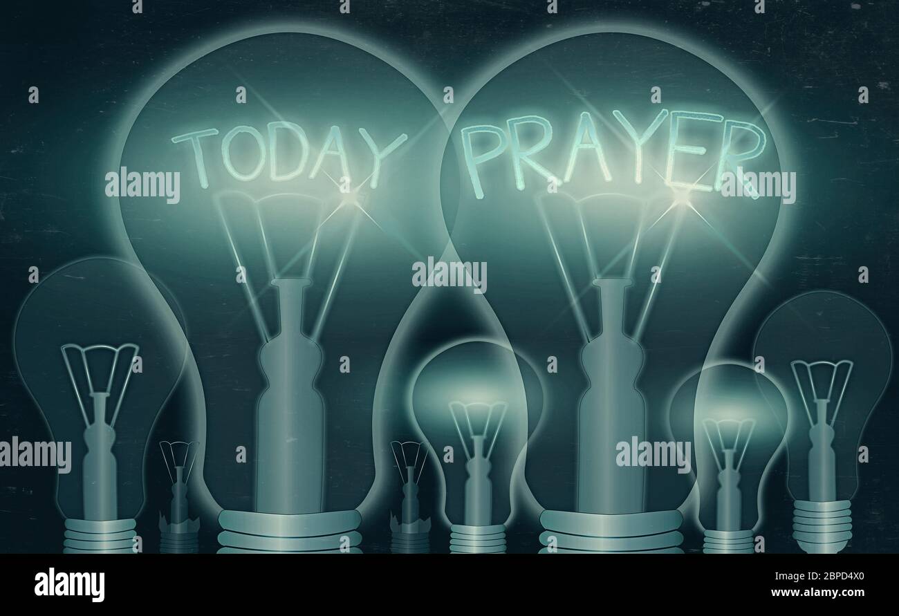 Conceptual hand writing showing Prayer. Concept meaning solemn request ...