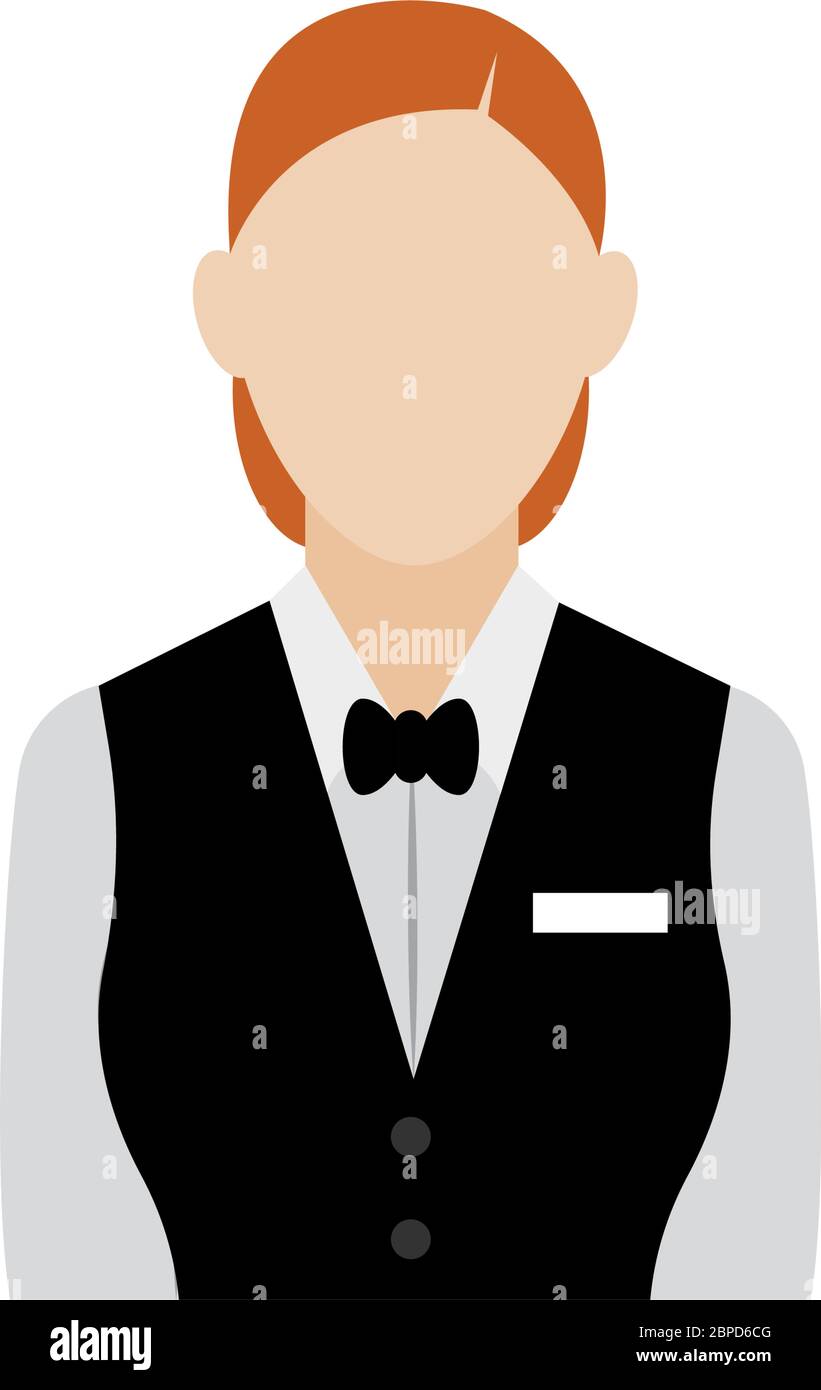 Isolated waiter icon Stock Vector Image & Art - Alamy