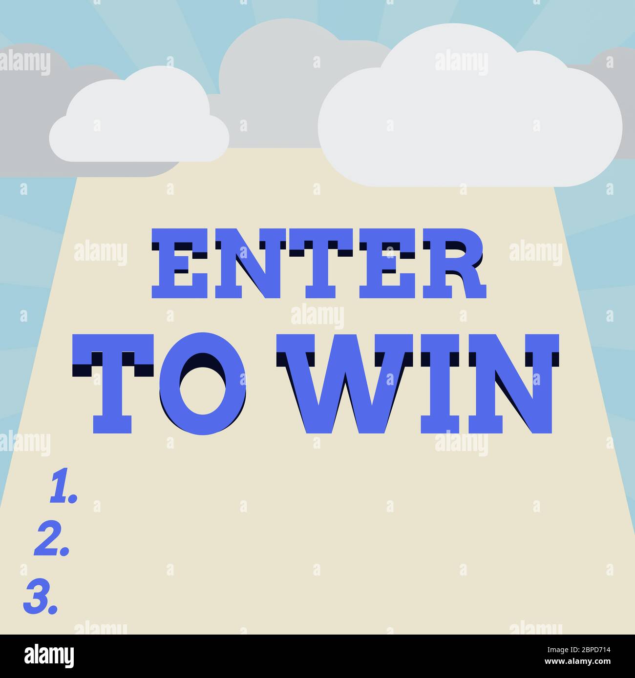 Writing note showing Enter To Win. Business concept for exchanging ...
