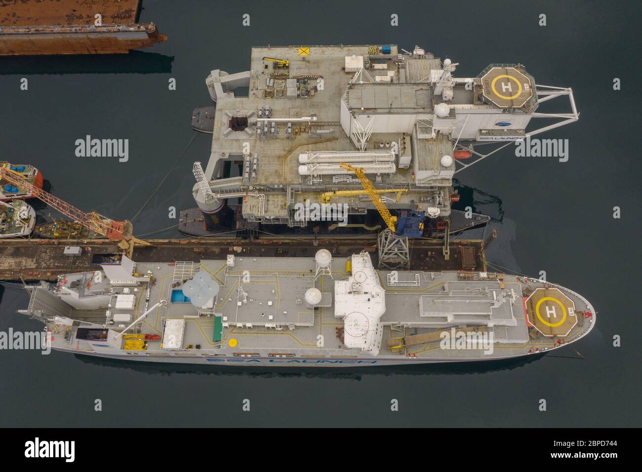 The Odyssey, a mobile launch platform and the Sea Launch Commander ...