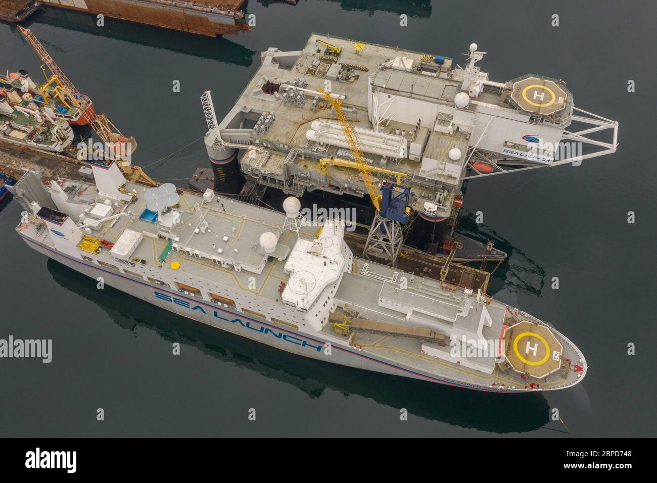 The Odyssey, a mobile launch platform and the Sea Launch Commander ...