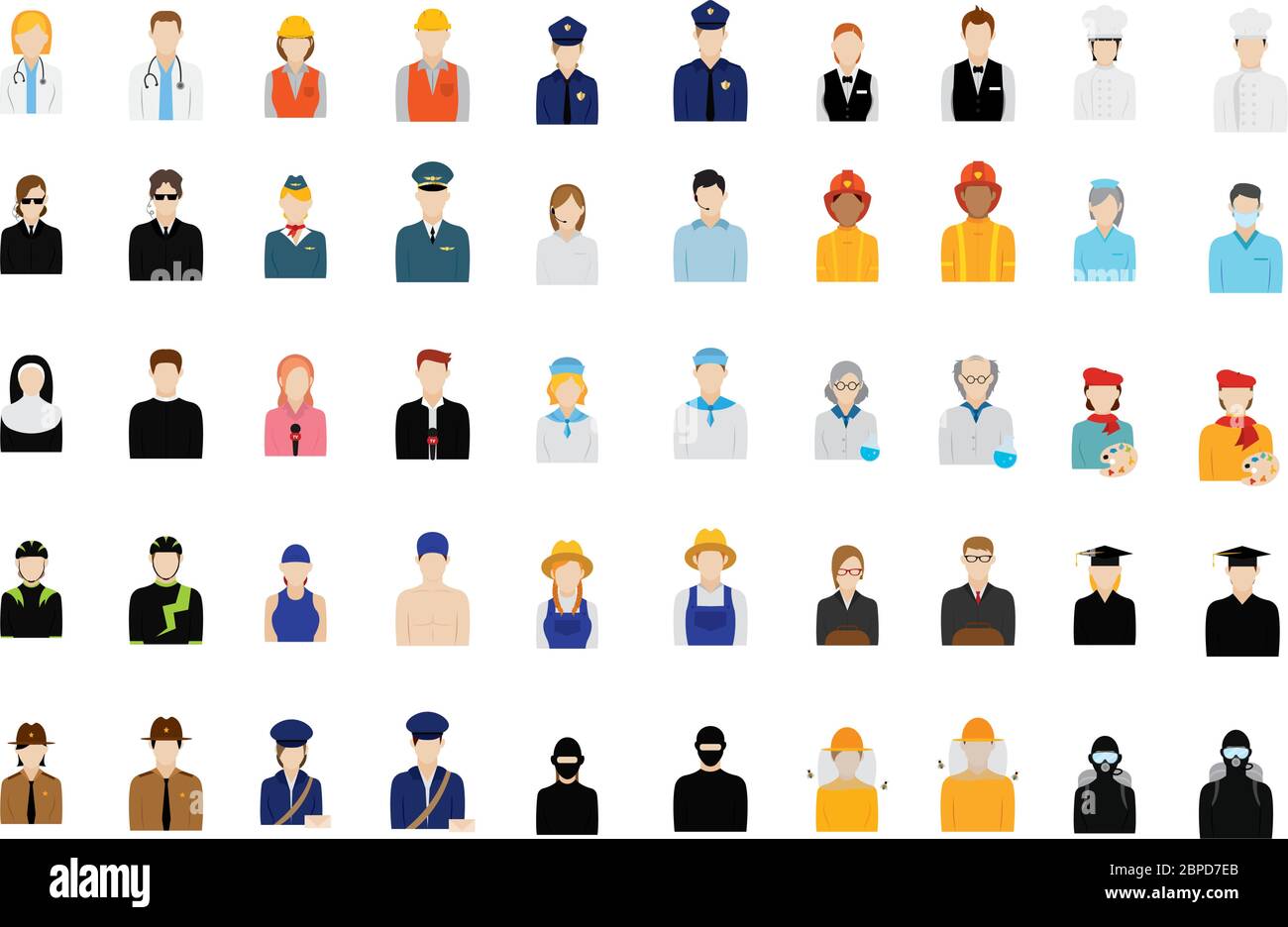 Professions clip art hi-res stock photography and images - Alamy