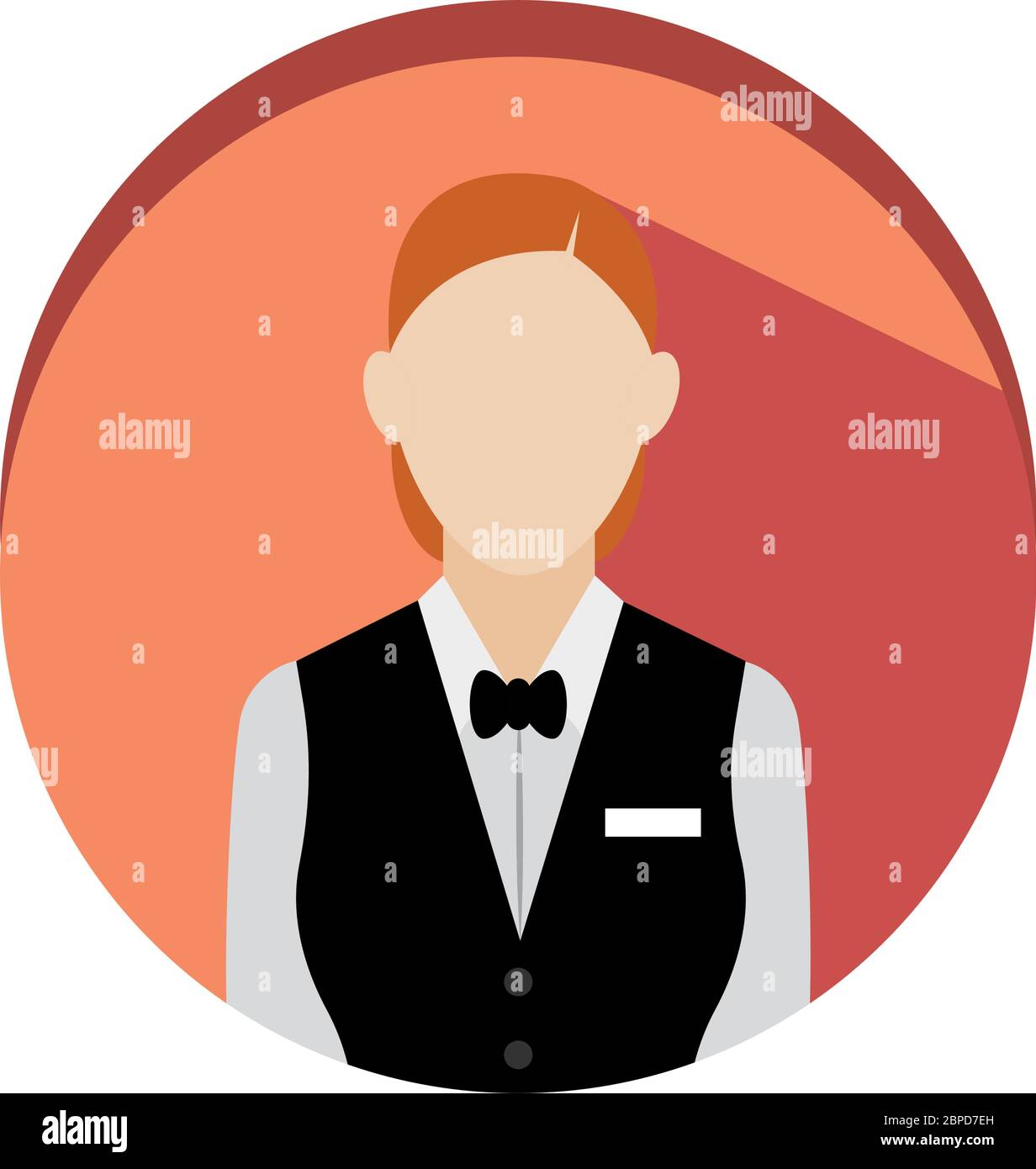 Isolated waiter icon Stock Vector Image & Art - Alamy