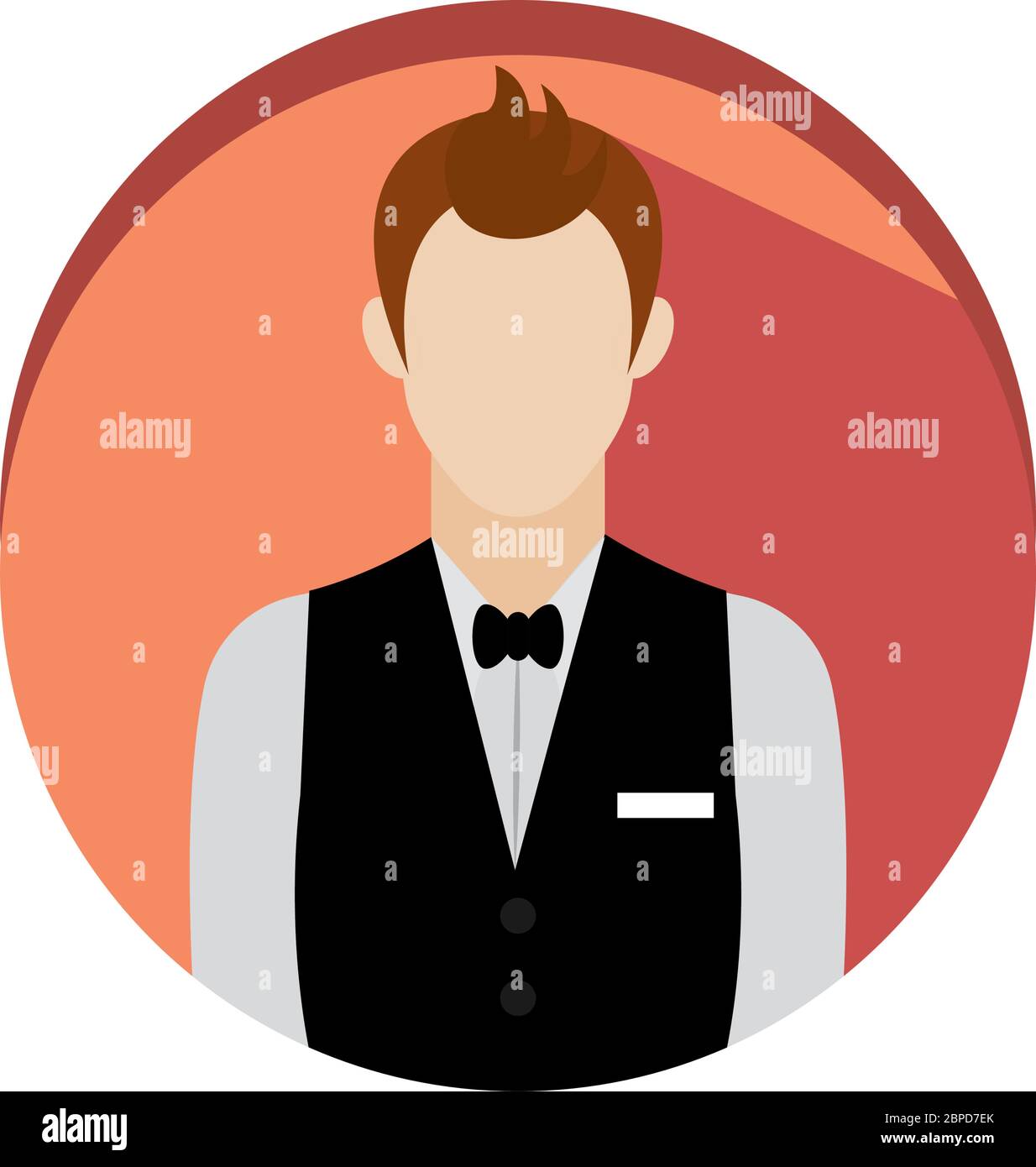 Isolated waiter icon Stock Vector Image & Art - Alamy