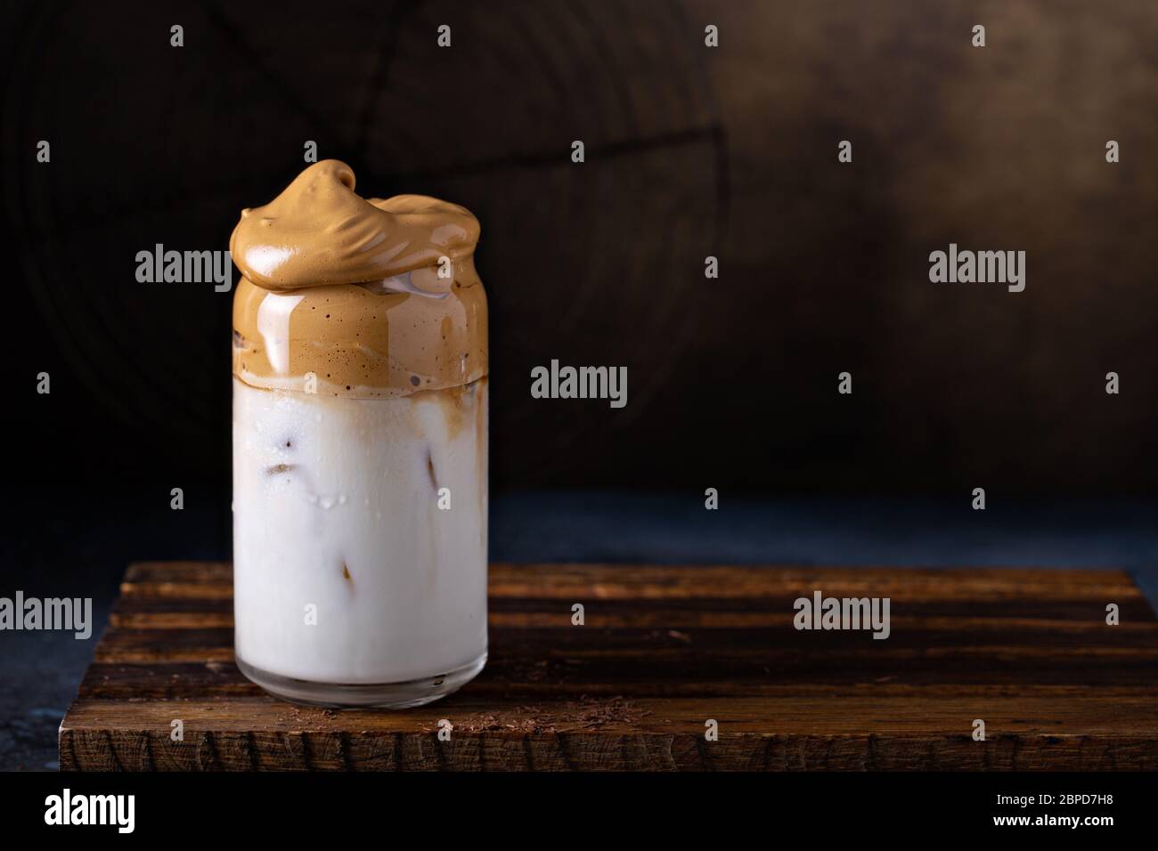 Dalgona coffee or whipped instant coffee Stock Photo - Alamy