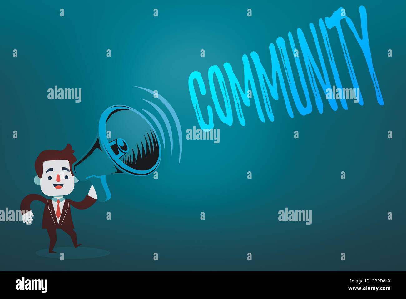 Writing Note Showing Community Business Concept For Specific Population With A Common