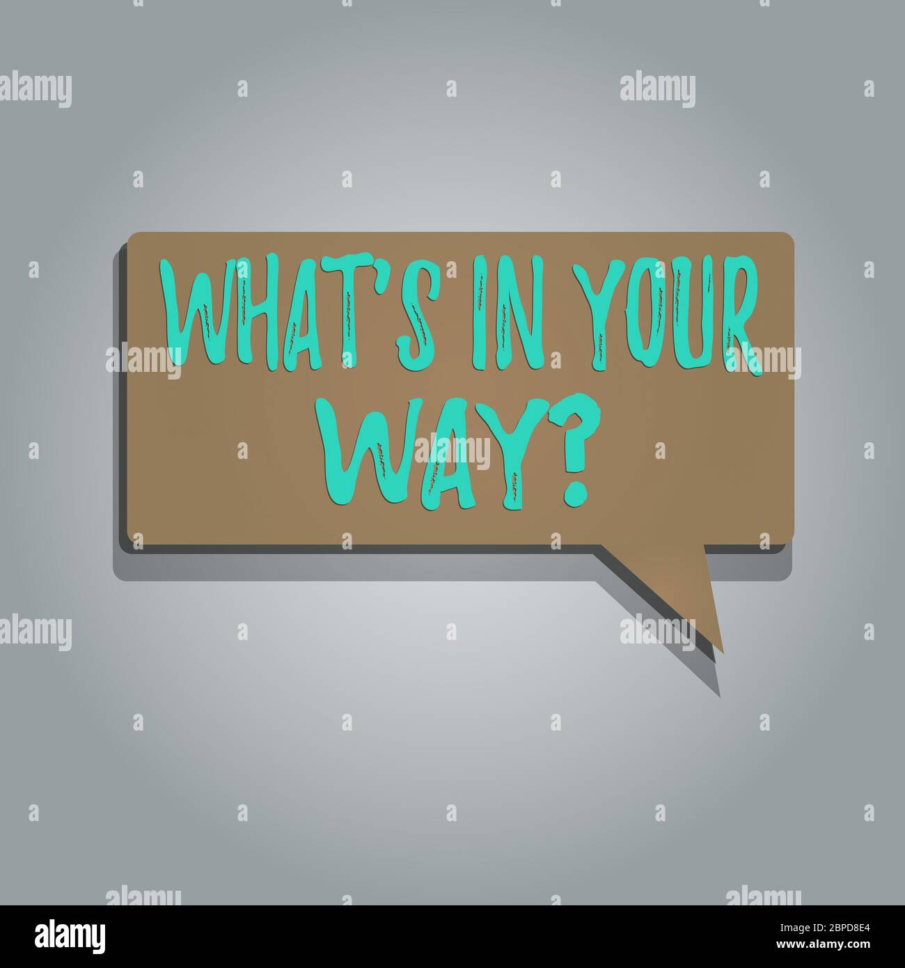 Handwriting text What S Is In Your Way question. Conceptual photo ...