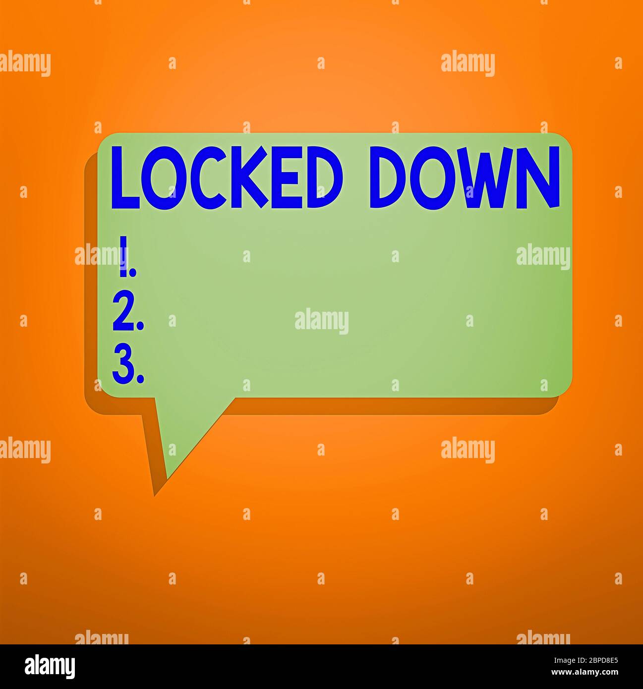 Conceptual hand writing showing Locked Down. Concept meaning emergency ...