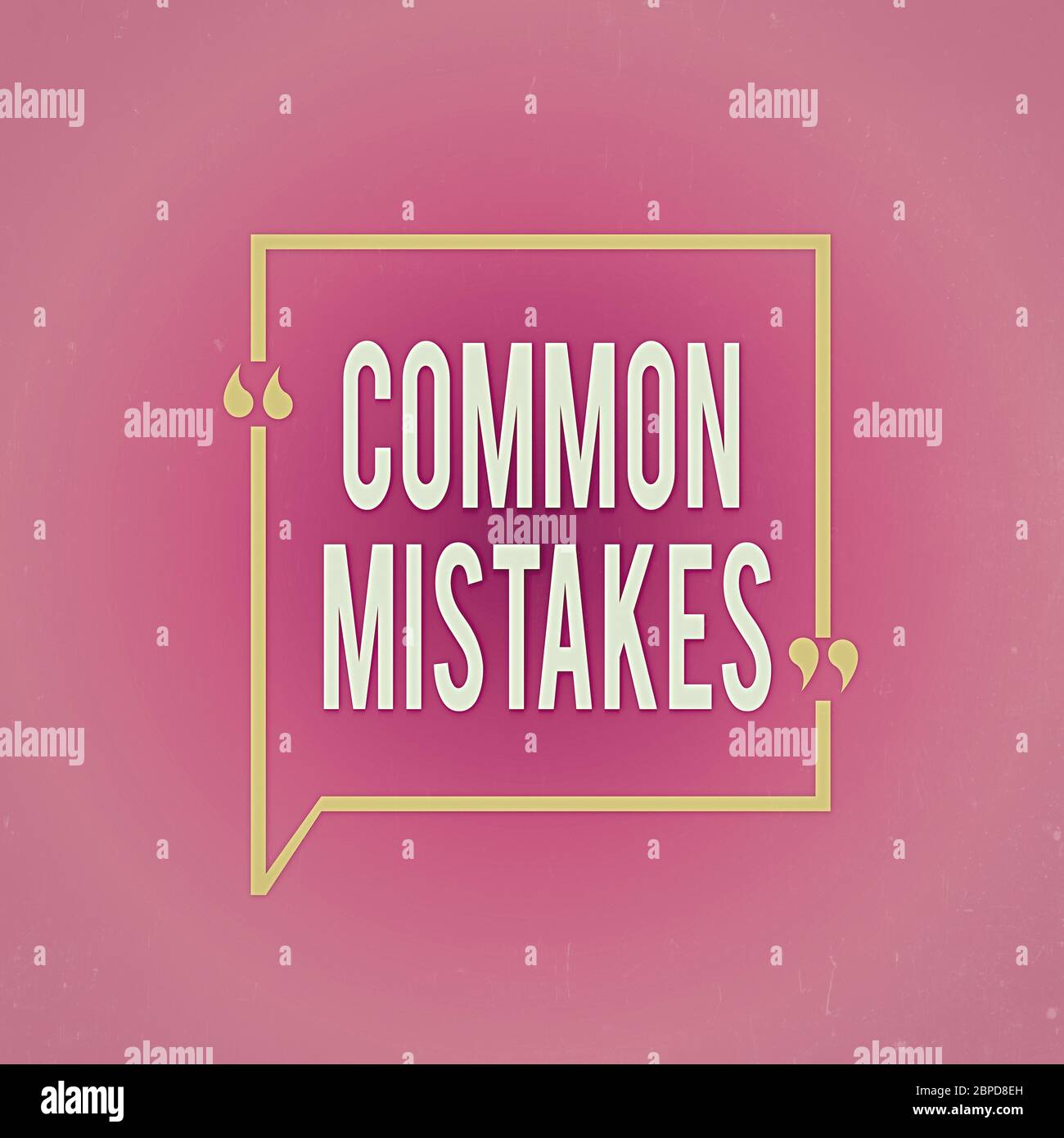 Writing note showing Common Mistakes. Business concept for actions that ...