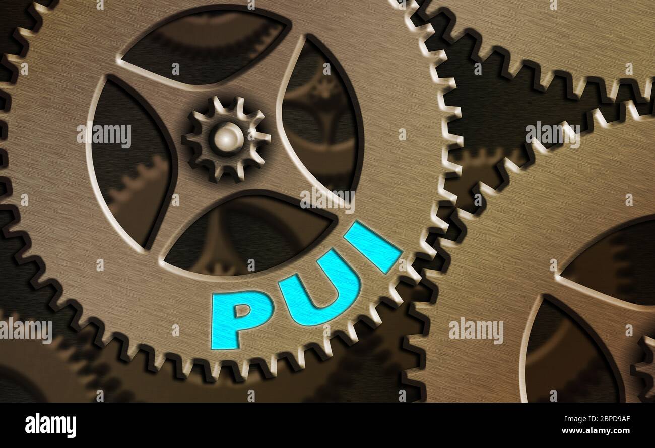 Writing note showing Pui. Business concept for an individual that has ...