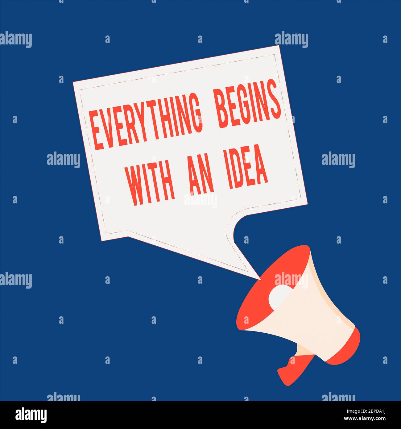 Writing note showing Everything Begins With An Idea. Business concept ...
