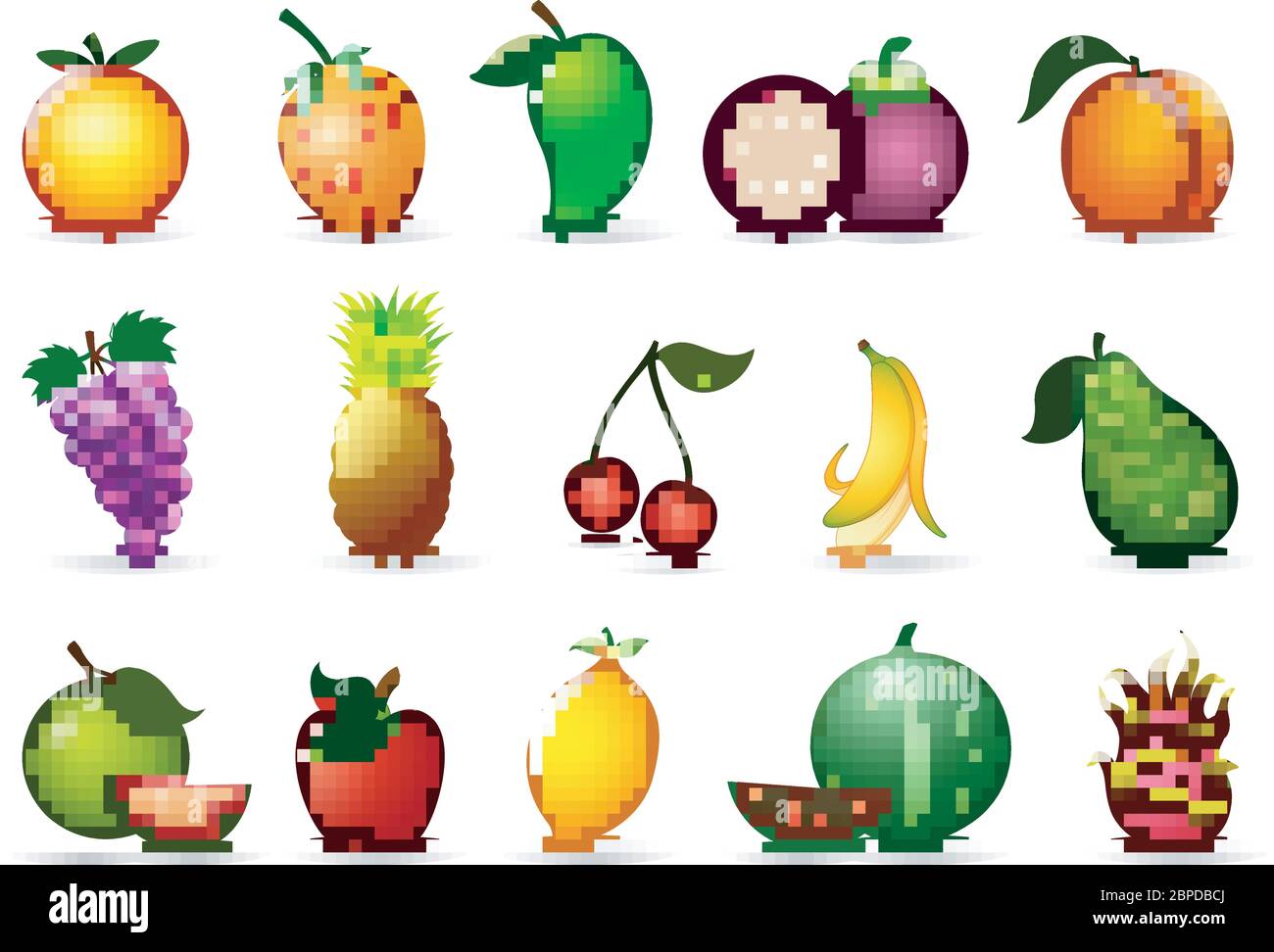 Fresh fruit cartoon Stock Vector Image & Art - Alamy