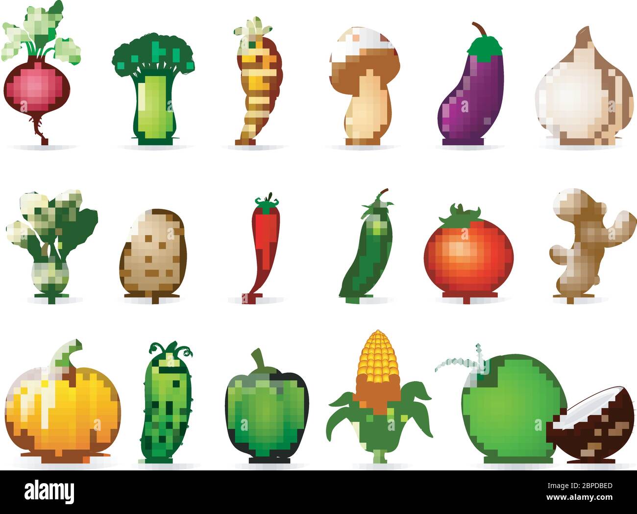 Fresh vegetables cartoon Stock Vector Image & Art - Alamy