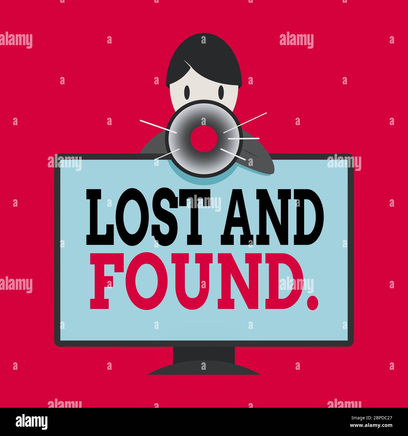 Writing note showing Lost And Found. Business concept for a place where ...
