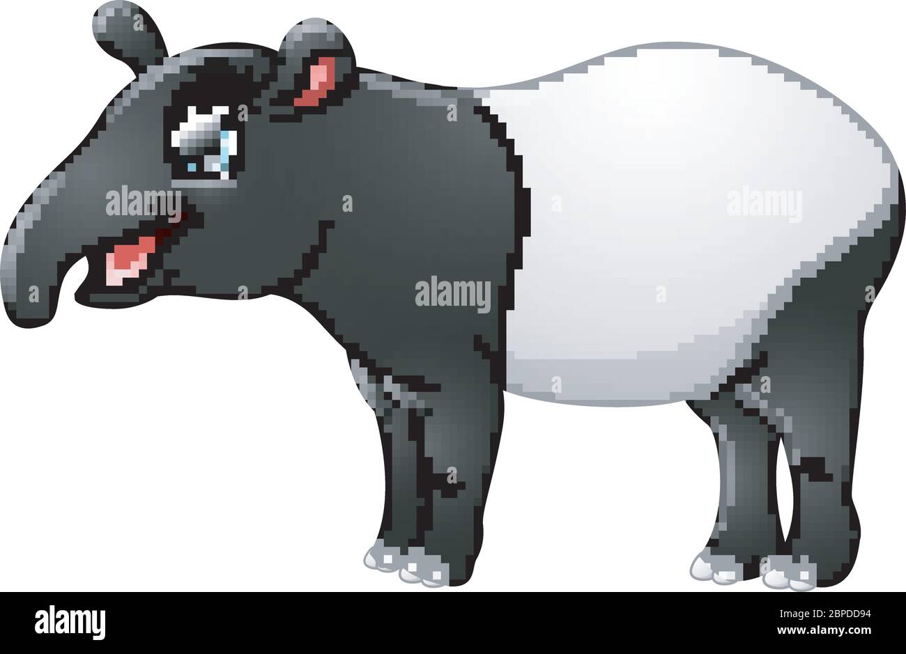 Happy tapir cartoon Stock Vector Image & Art - Alamy
