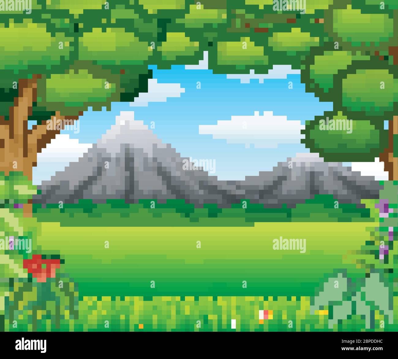 Spring weather in mountain Stock Vector Images - Alamy